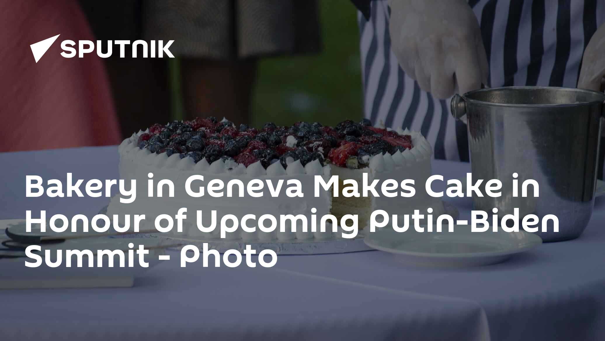 Bakery in Geneva Makes Cake in Honour of Upcoming Putin-Biden Summit ...