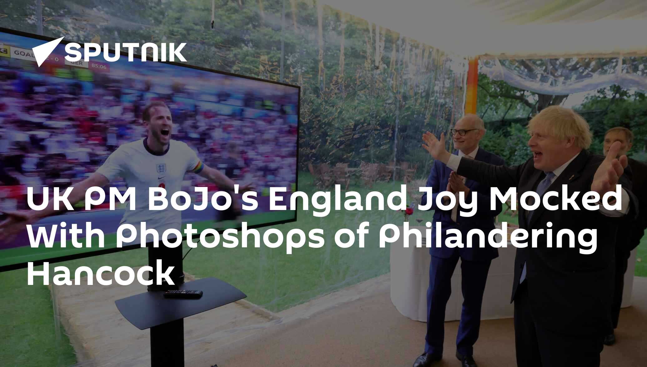 UK PM BoJo's England Joy Mocked With Photoshops of Philandering Hancock ...