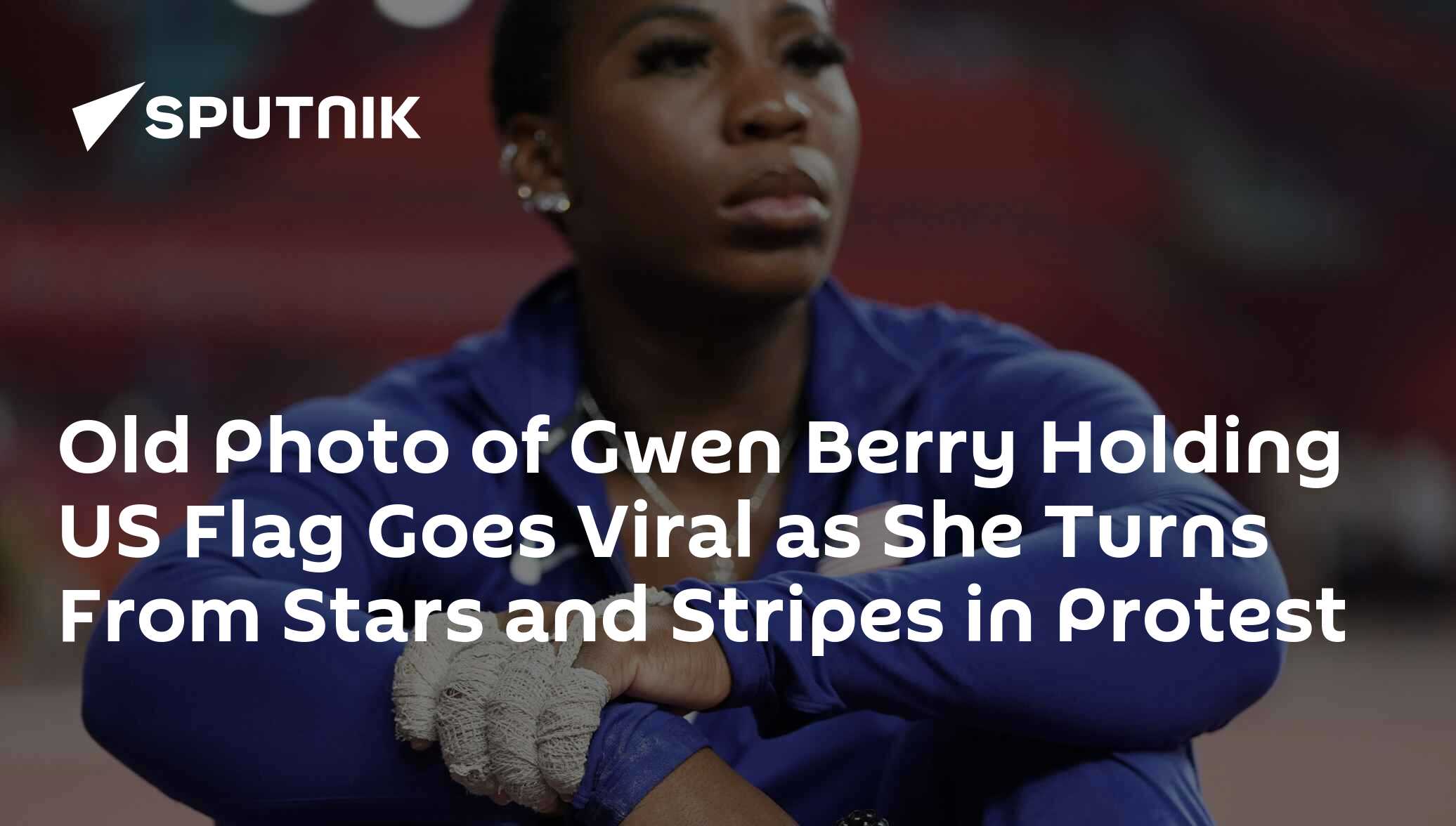 Old Photo of Gwen Berry Holding US Flag Goes Viral as She Turns From ...