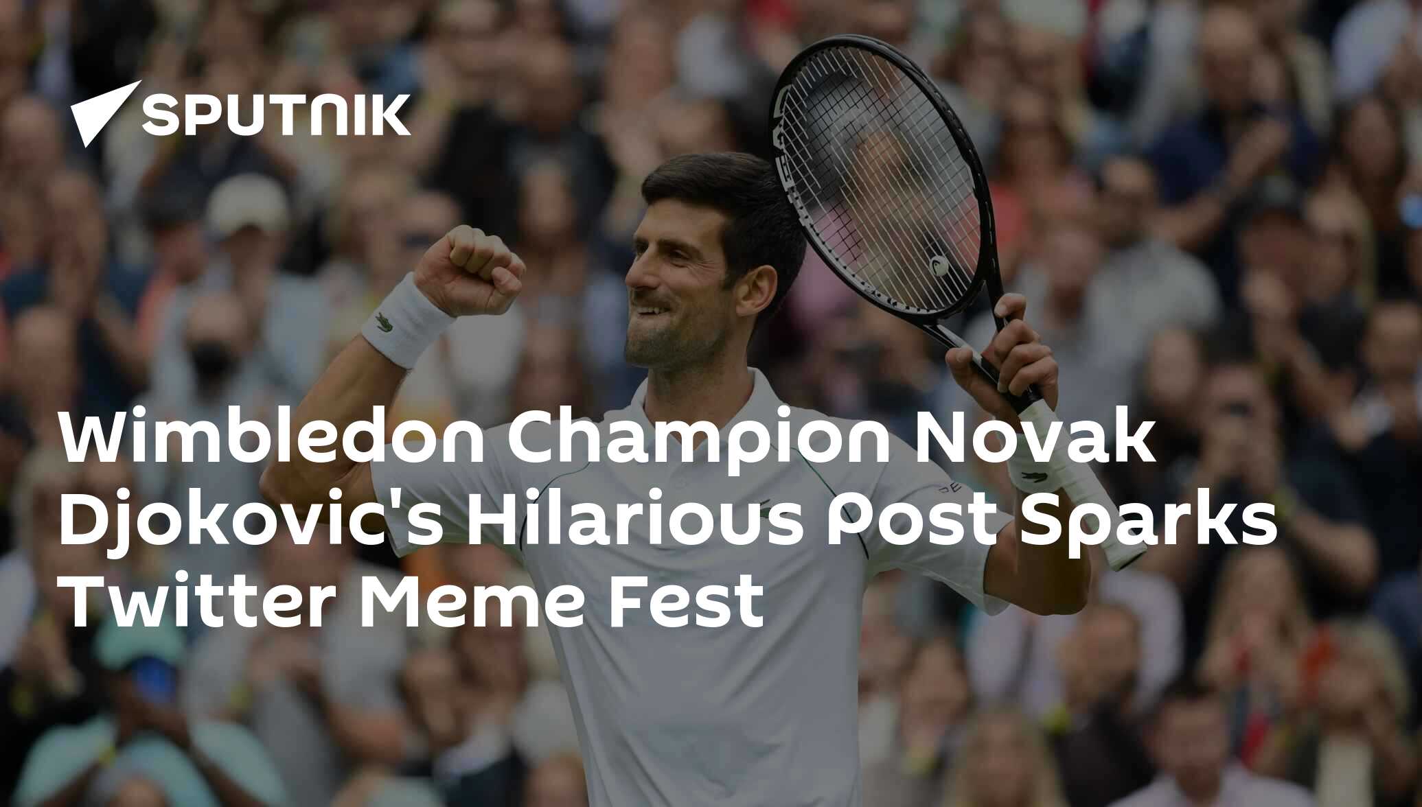 Wimbledon Champion Novak Djokovic's Hilarious Post Sparks Twitter Meme ...