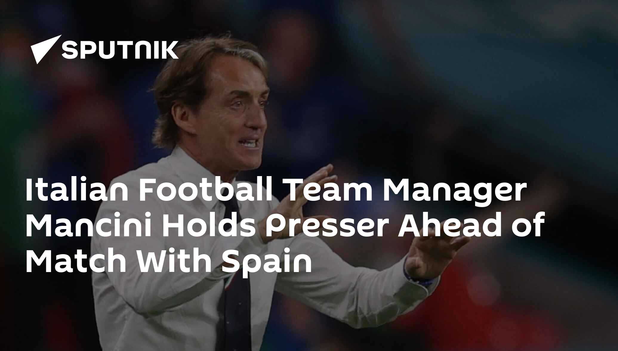 Italian Football Team Manager Mancini Holds Presser Ahead of Match With ...