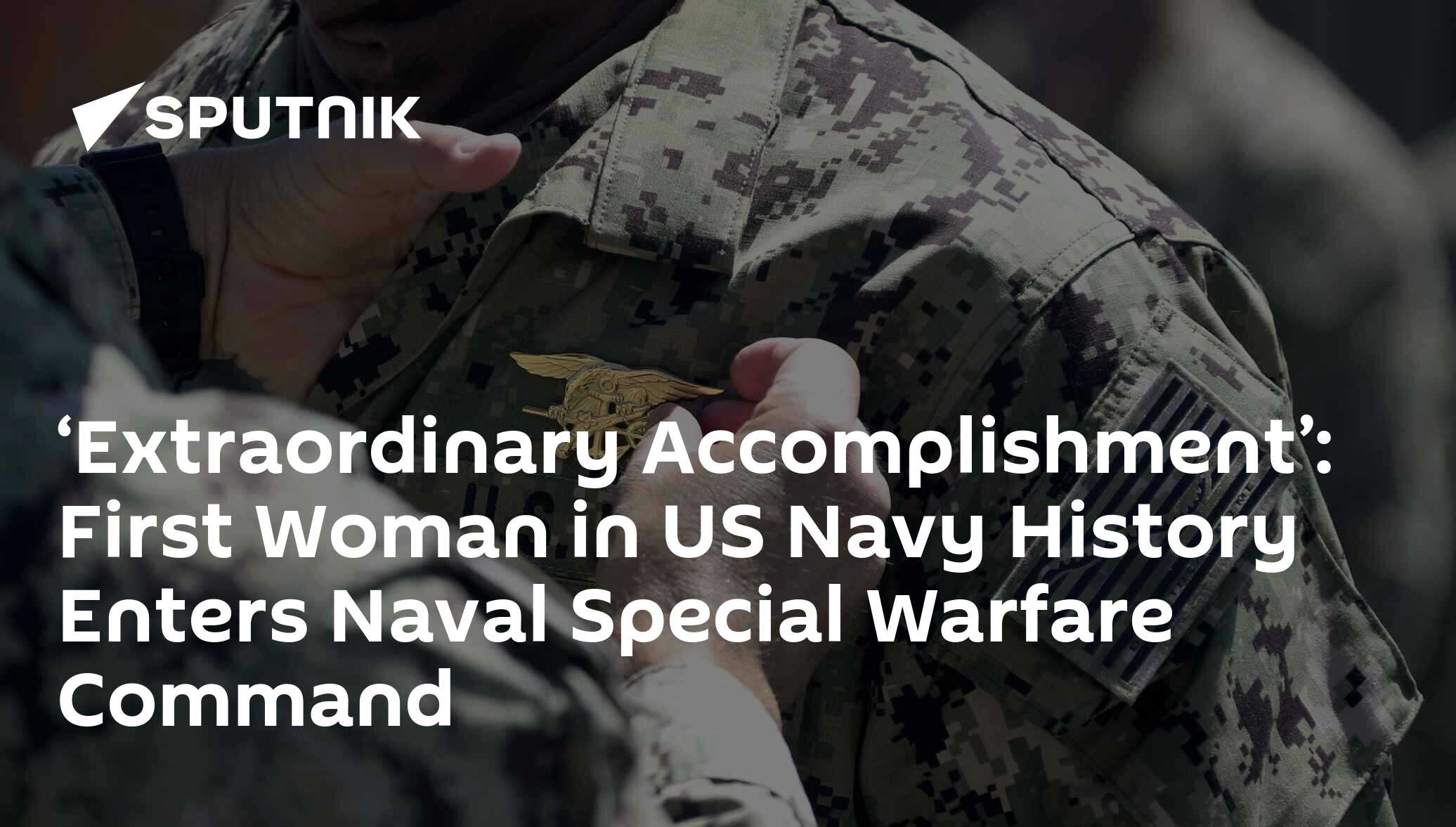 ‘Extraordinary Accomplishment’: First Woman in US Navy History Enters ...