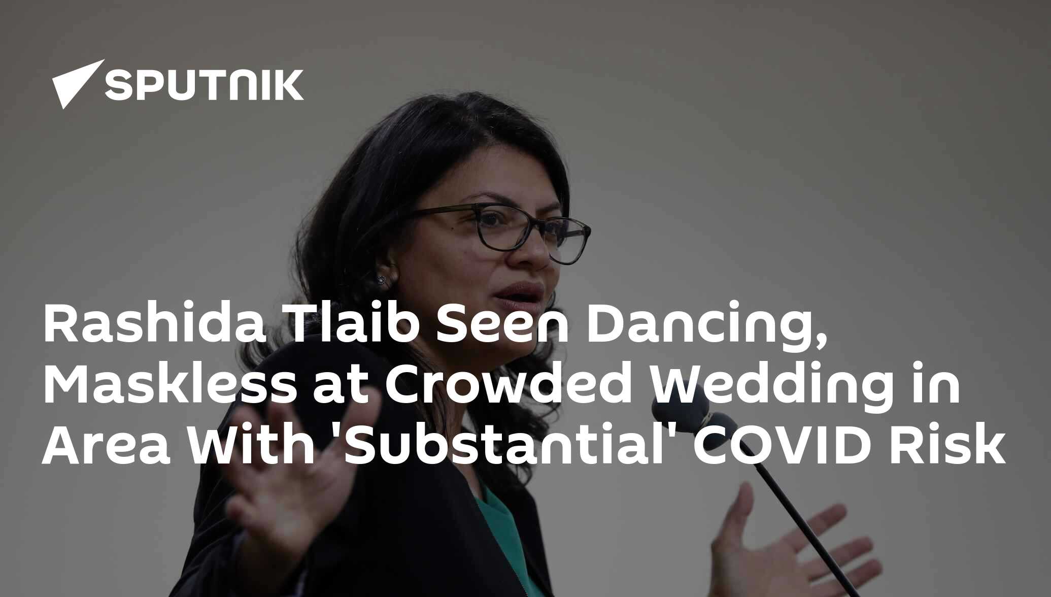 Rashida Tlaib Seen Dancing, Maskless at Crowded Wedding in Area With ...