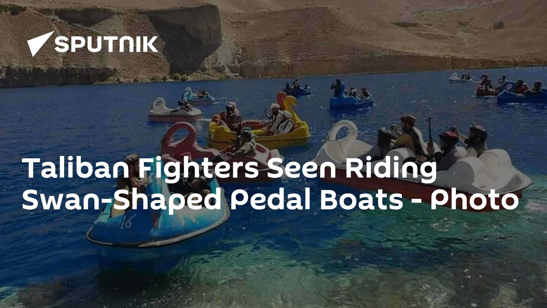 Taliban Fighters Seen Riding Swan-Shaped Pedal Boats - Photo - 19.09. ...