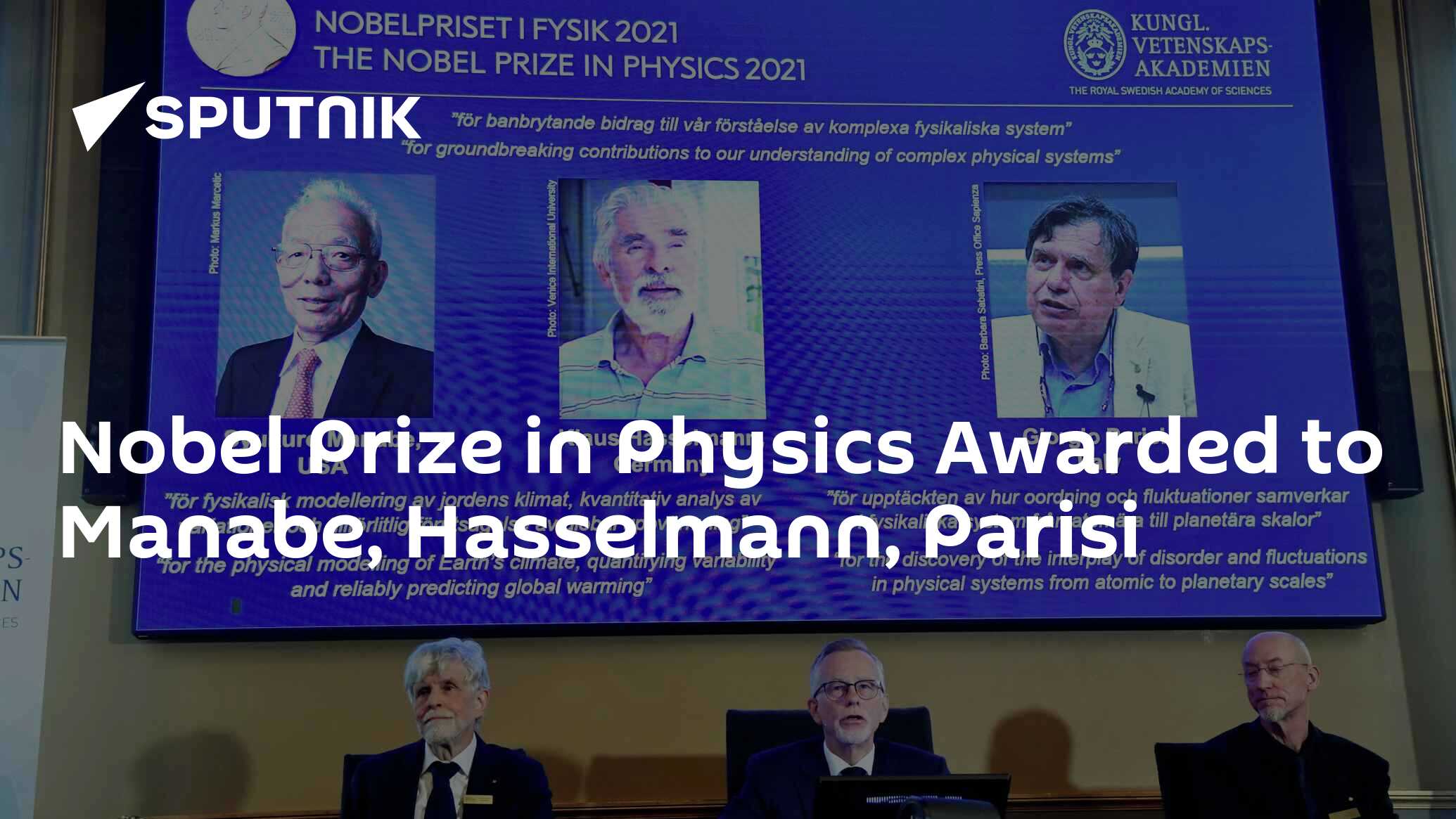 Nobel Prize in Physics Awarded to Manabe, Hasselmann, Parisi - 05.10. ...