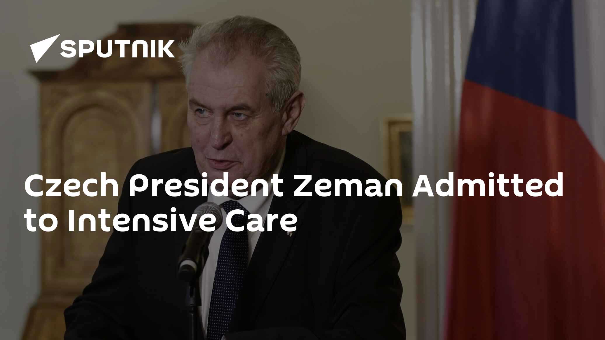 Czech President Zeman Admitted to Intensive Care - 10.10.2021, Sputnik ...