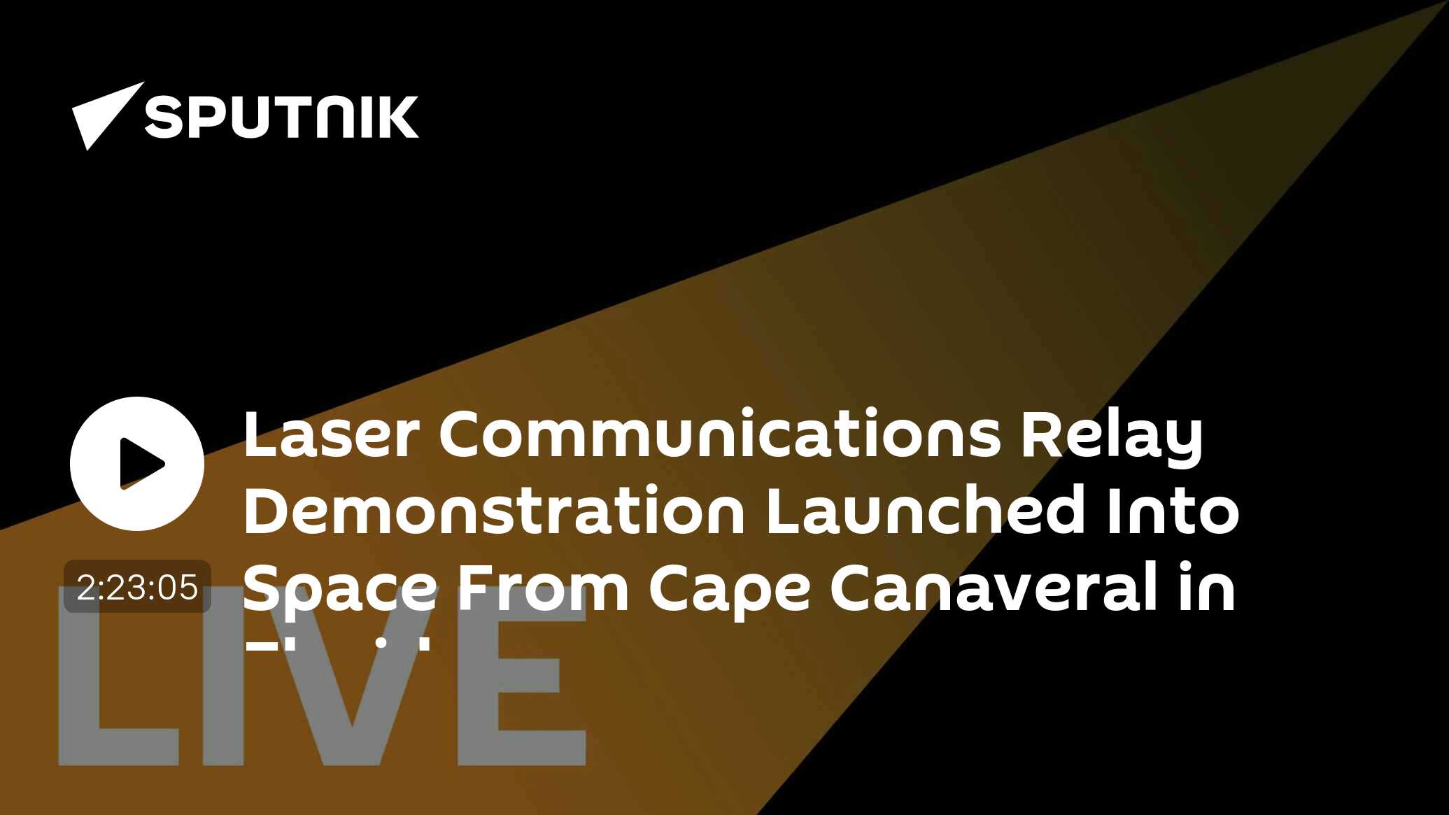 Launch Of Laser Communications Relay Demonstration Project
