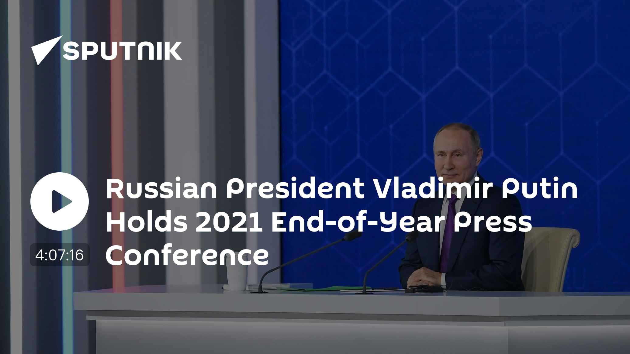 Russian President Vladimir Putin Holds End-of-Year Press Conference