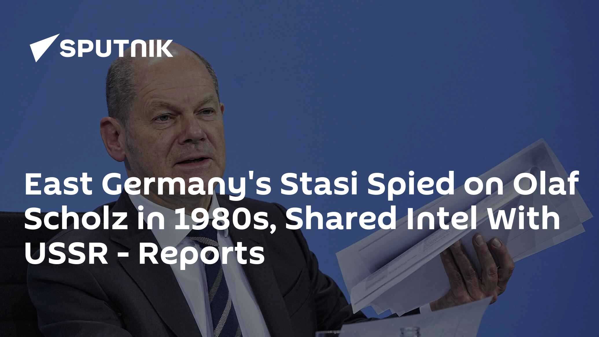 East Germany's Stasi Spied on Olaf Scholz in 1980s, Shared Intel With ...
