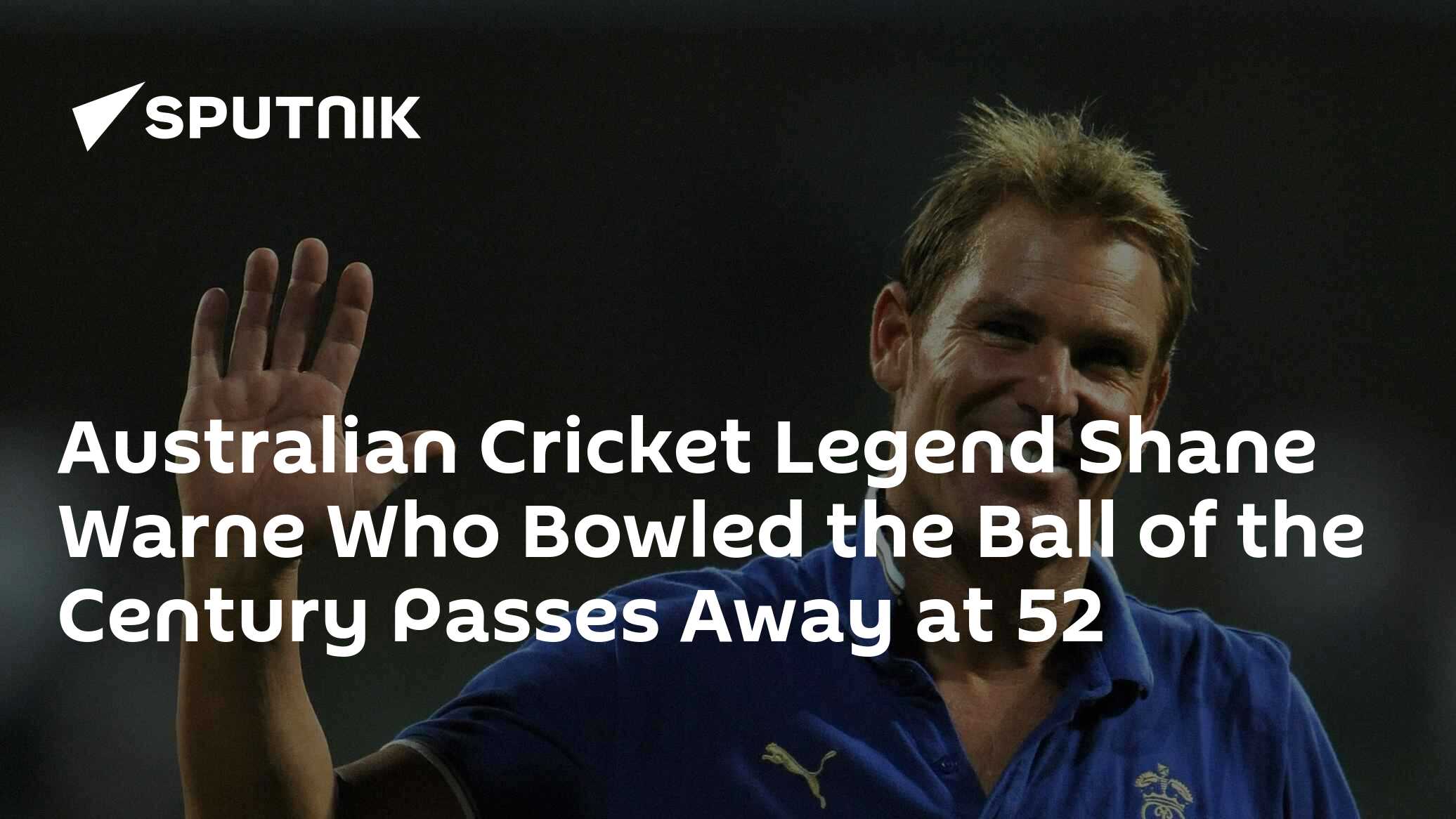 Australian Cricket Legend Shane Warne Who Bowled the Ball of the ...