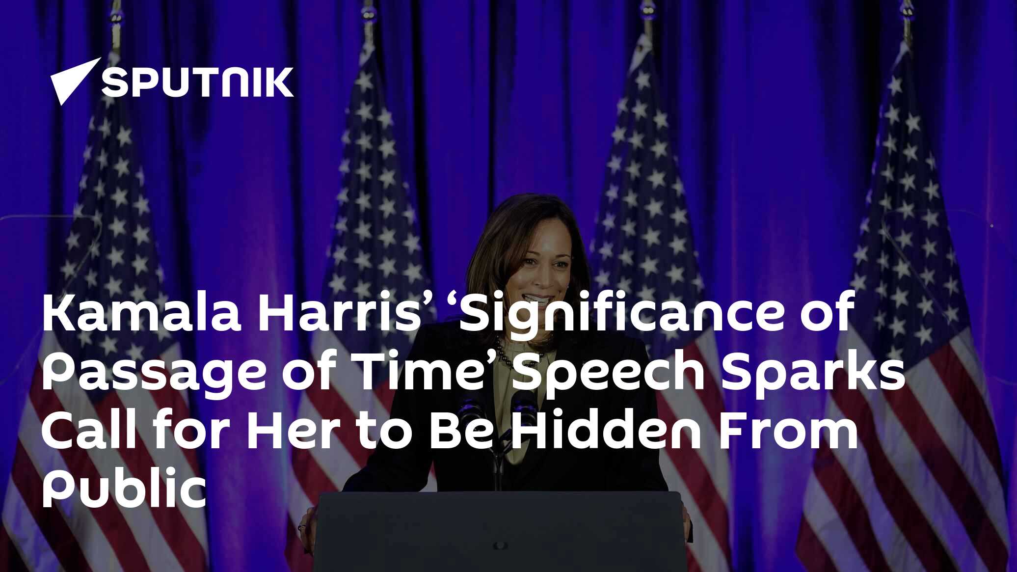 Kamala Harris’ ‘Significance of Passage of Time’ Speech Sparks Call for ...
