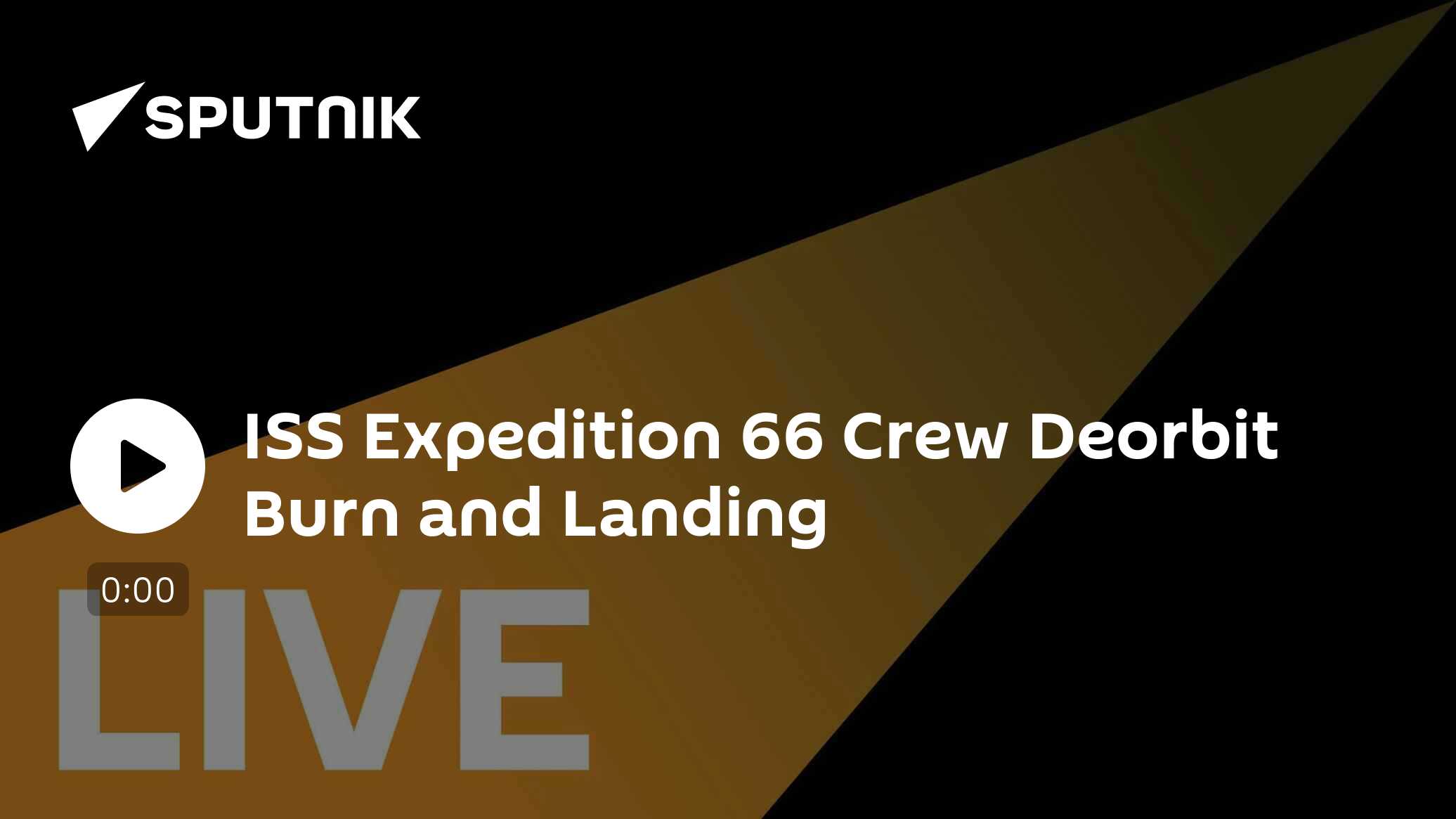 ISS Expedition 66 Crew Deorbit Burn and Landing - 30.03.2022, Sputnik International