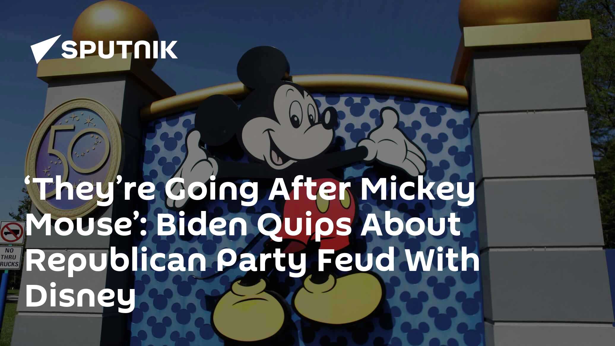 ‘They’re Going After Mickey Mouse’: Biden Quips About Republican Party ...