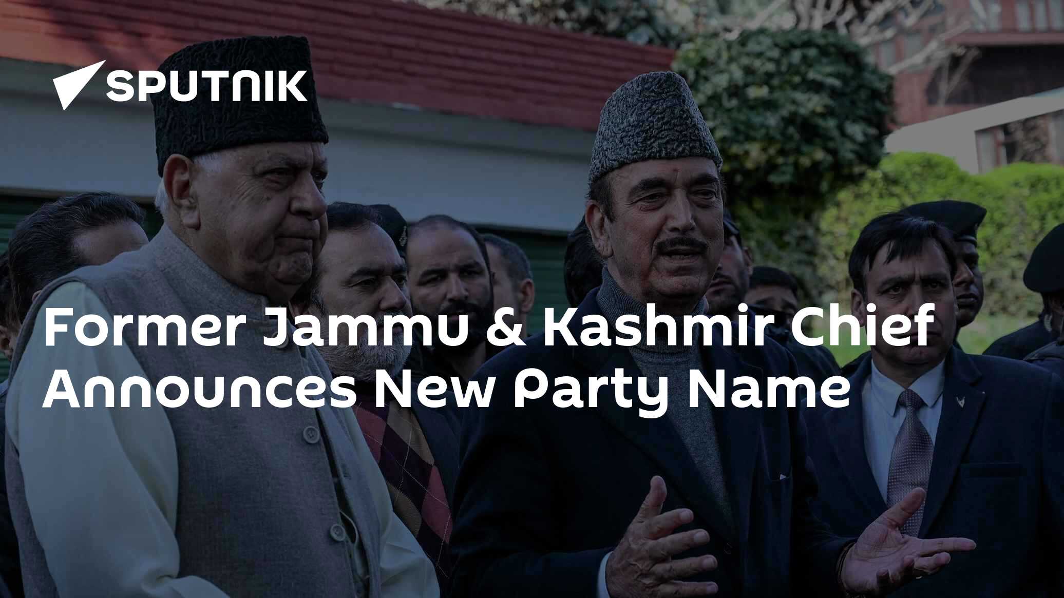 Former Jammu & Kashmir Chief Announces New Party Name - 26.09.2022 ...