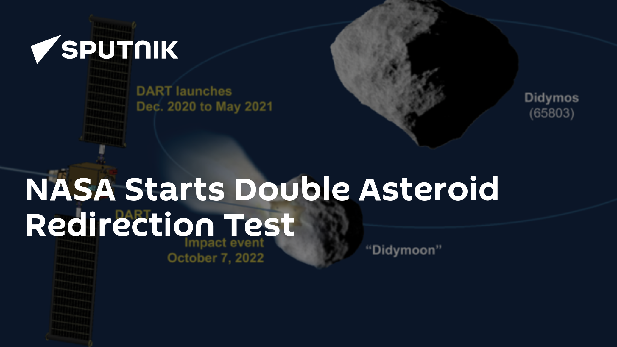 NASA Starts Double Asteroid Redirection Test - 26.09.2022, Sputnik ...
