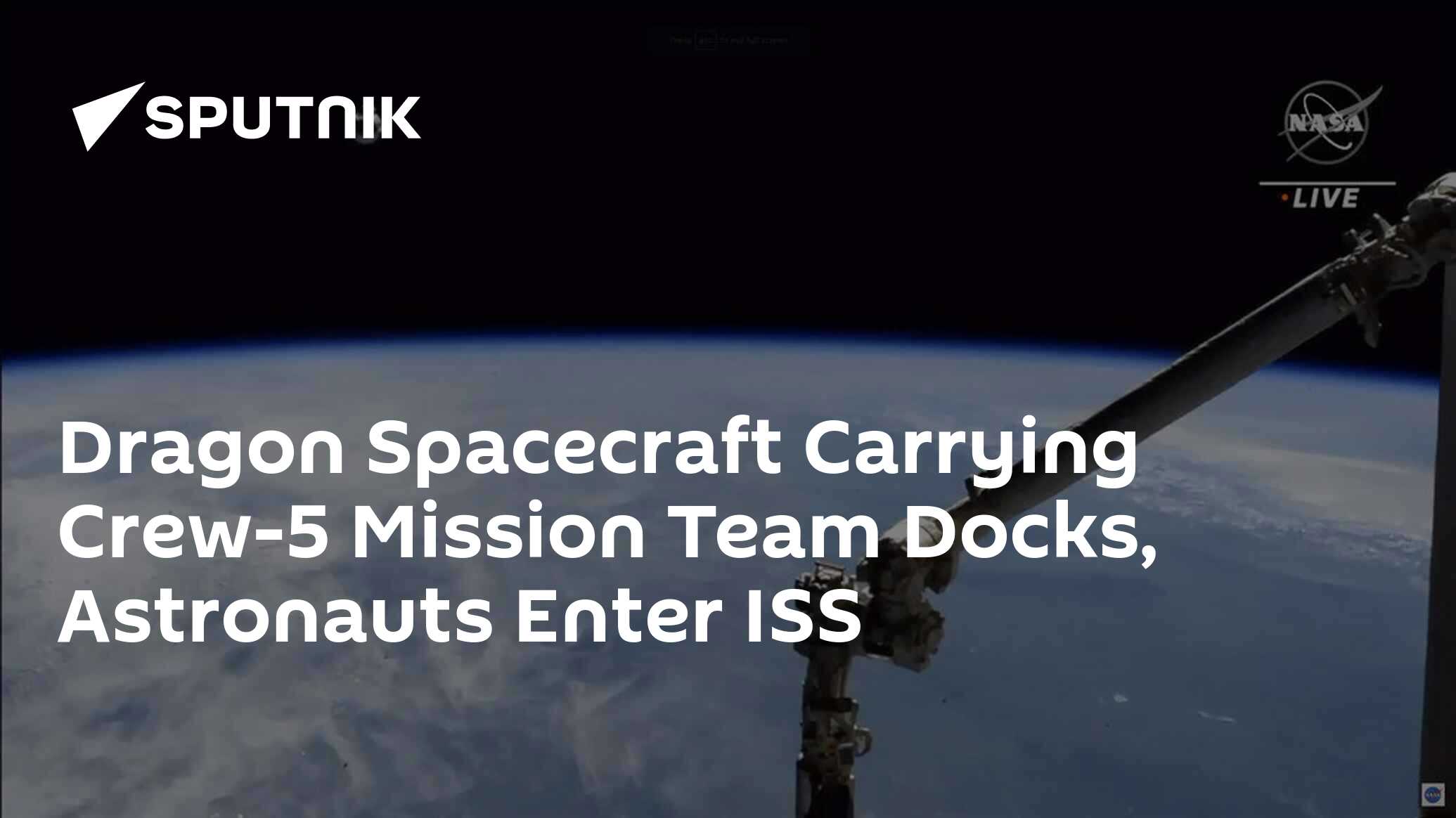 Dragon Spacecraft Carrying Crew-5 Mission Team Docks, Astronauts Enter ...