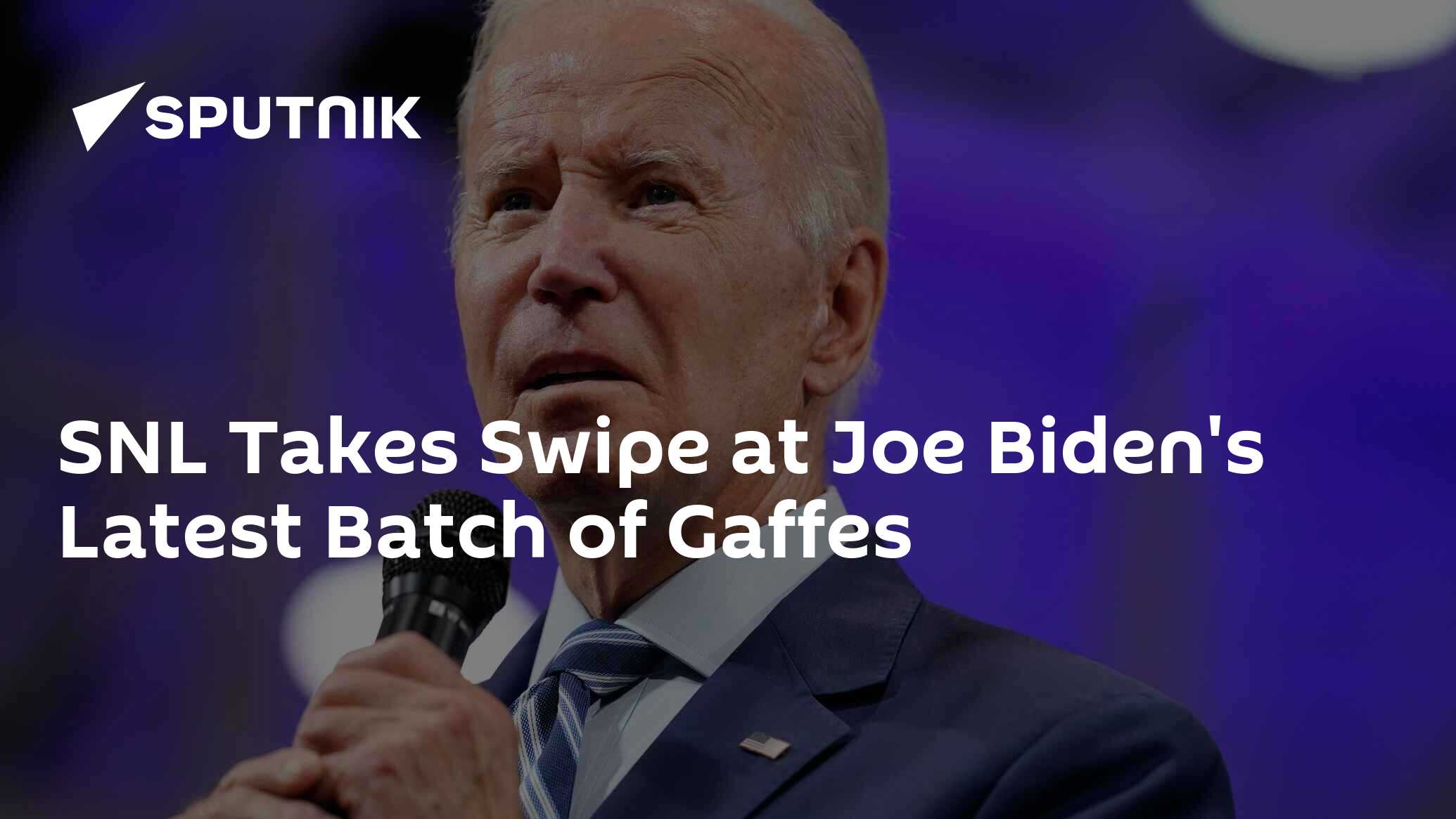 SNL Takes Swipe at Joe Biden's Latest Batch of Gaffes - 09.10.2022 ...