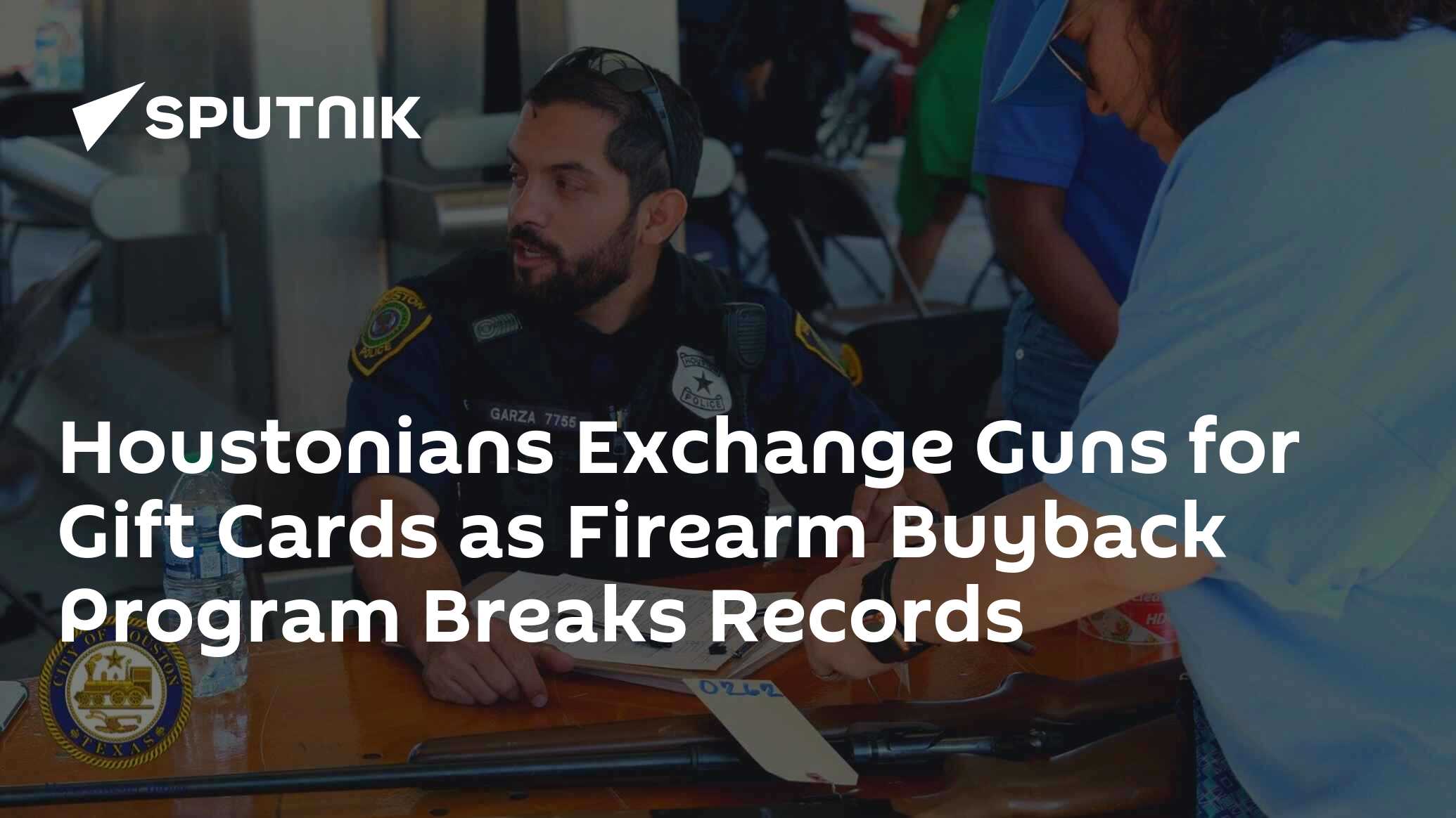 Houstonians Exchange Guns for Gift Cards as Firearm Buyback Program ...