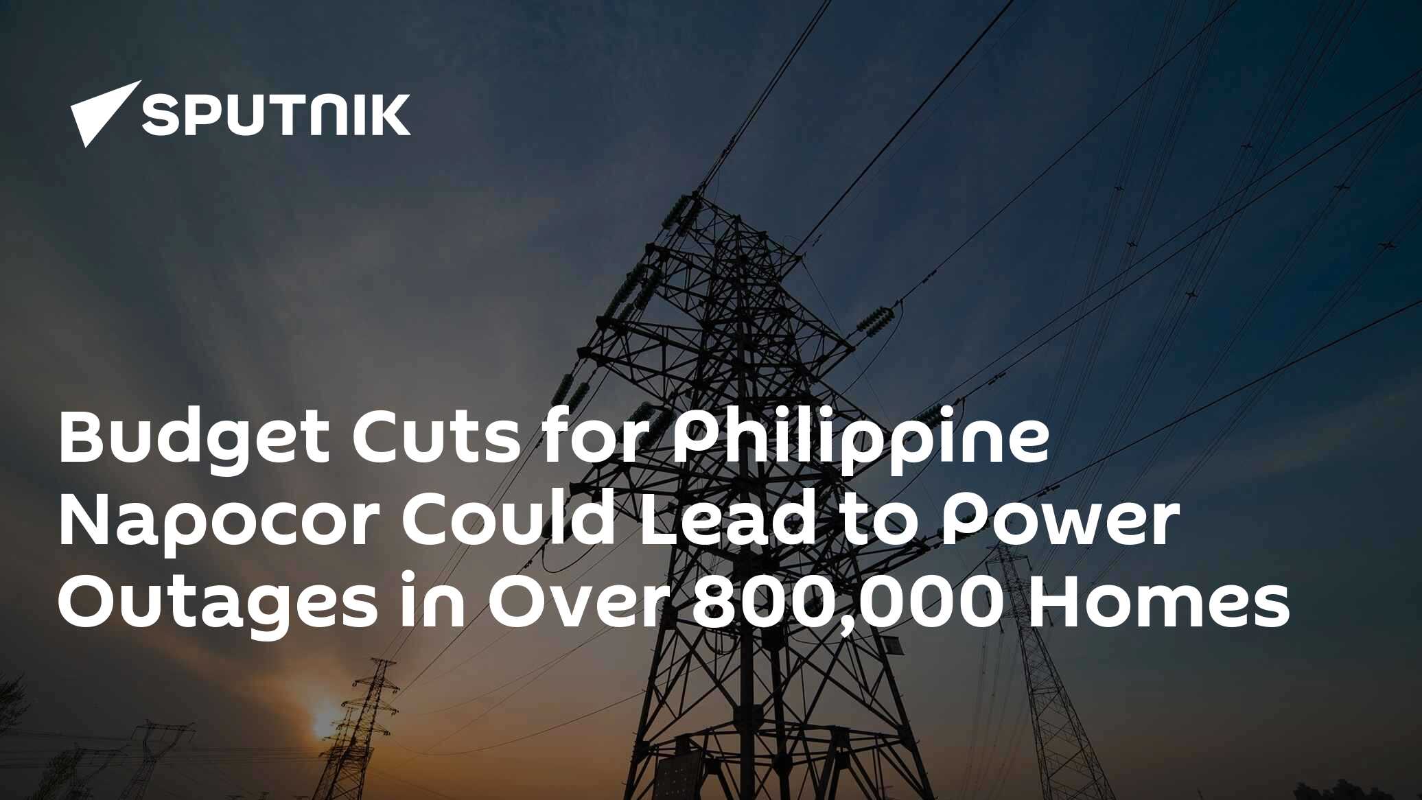 Budget Cuts for Philippine Napocor Could Lead to Power Outages in Over ...