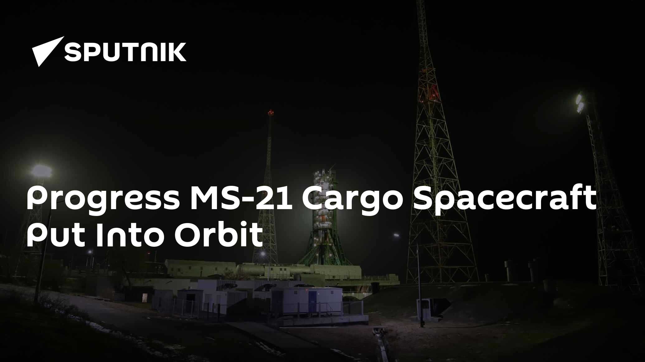 Progress MS-21 Cargo Spacecraft Put Into Orbit - 26.10.2022, Sputnik ...