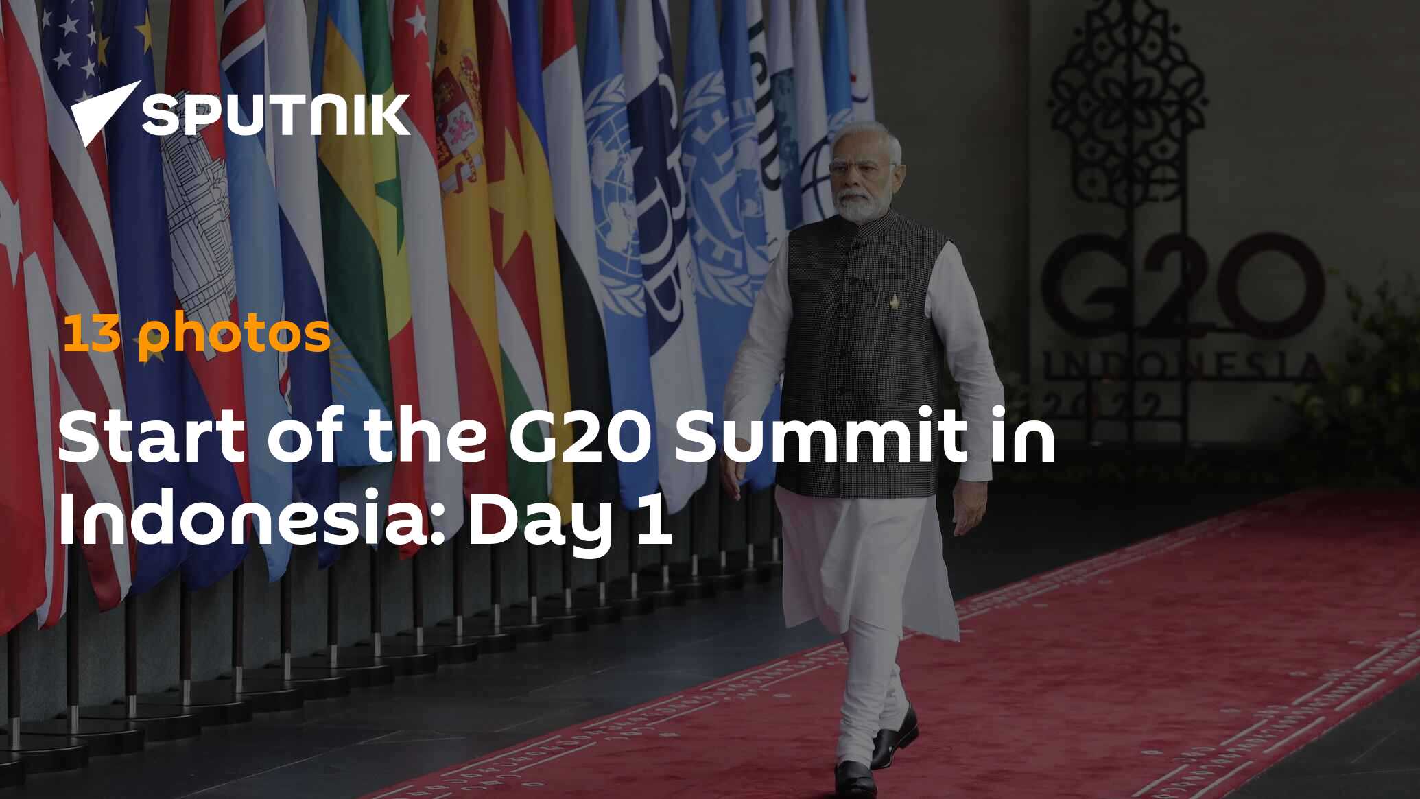 Start of the G20 Summit in Indonesia: Day 1 - 15.11.2022, Sputnik ...