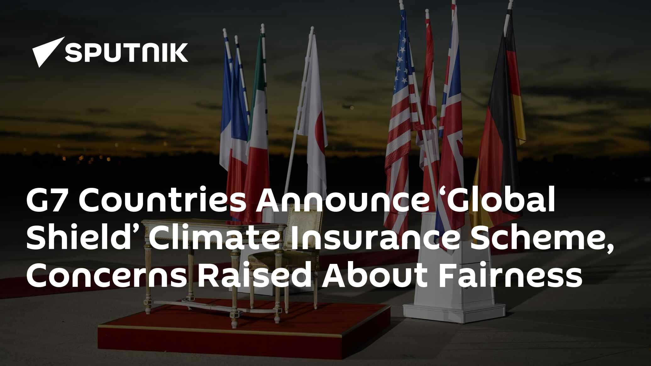 G7 Announces ‘Global Shield’ Climate Insurance Scheme