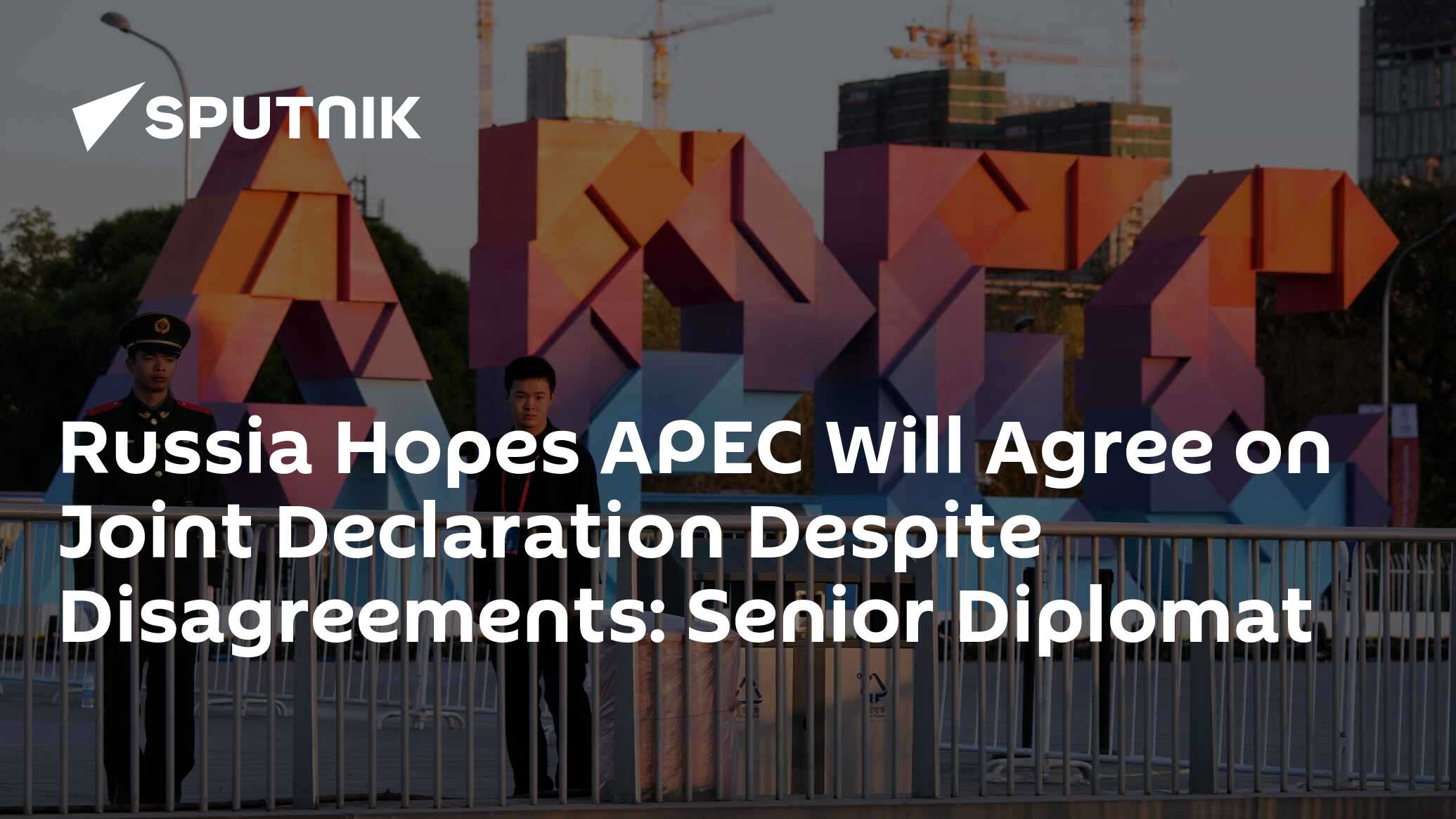 Russia Hopes APEC Will Agree on Joint Declaration Despite Disagreements ...