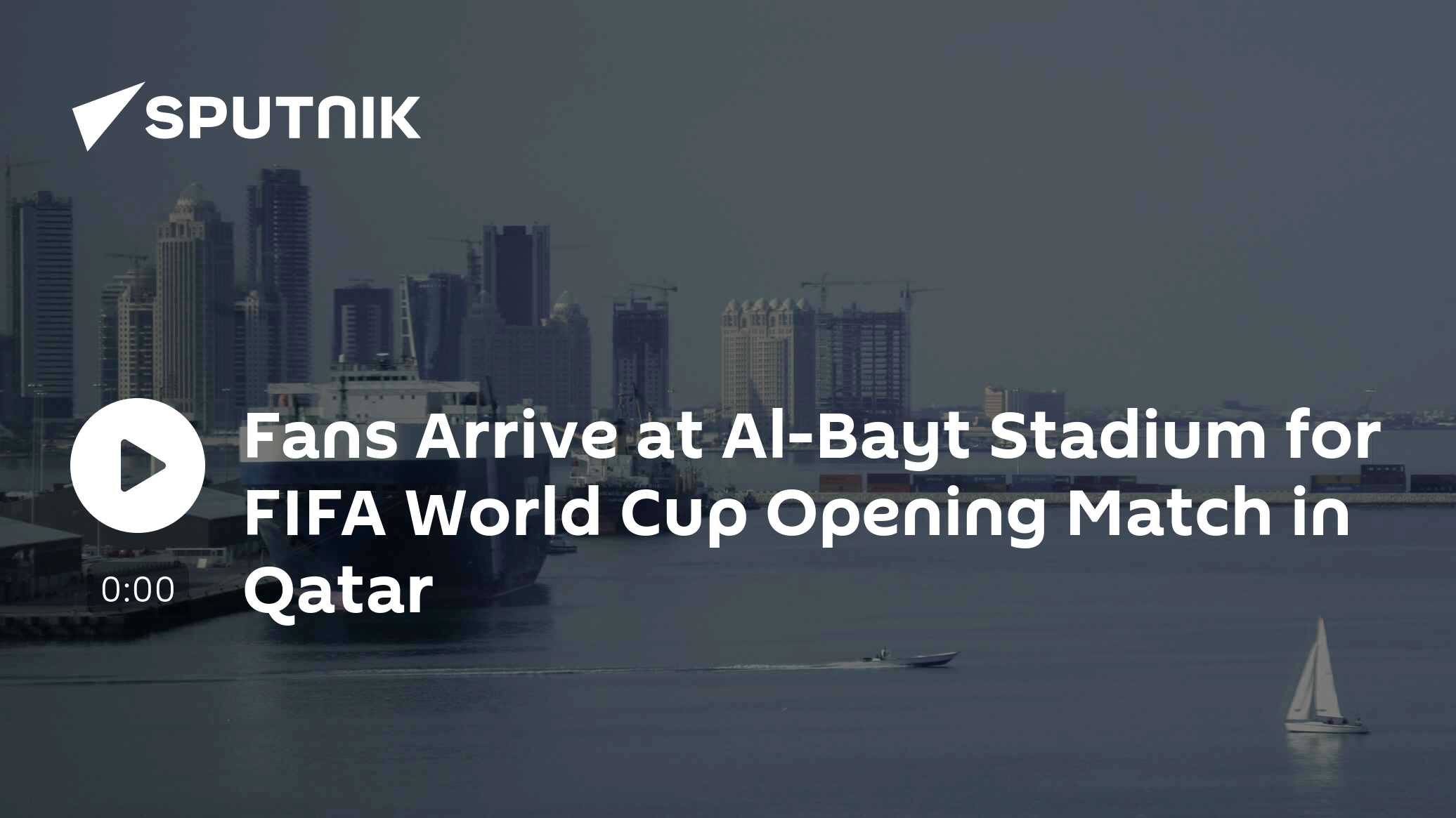 Fans Arrive at Al-Bayt Stadium for FIFA World Cup Opening Match in Qatar - 20.11.2022, Sputnik ...