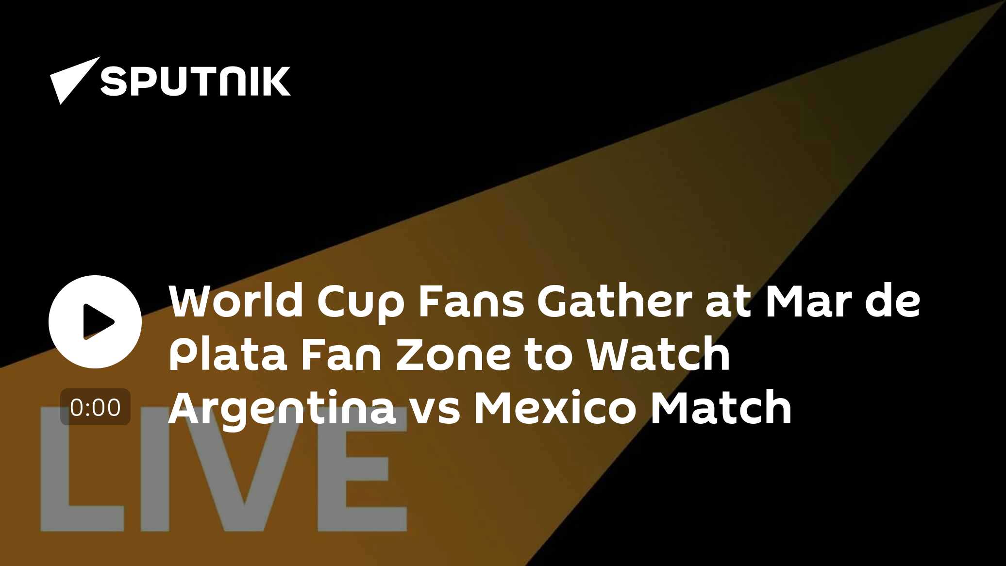 World Cup Fans Gather at Mar de Plata Fan Zone to Watch Argentina vs ...