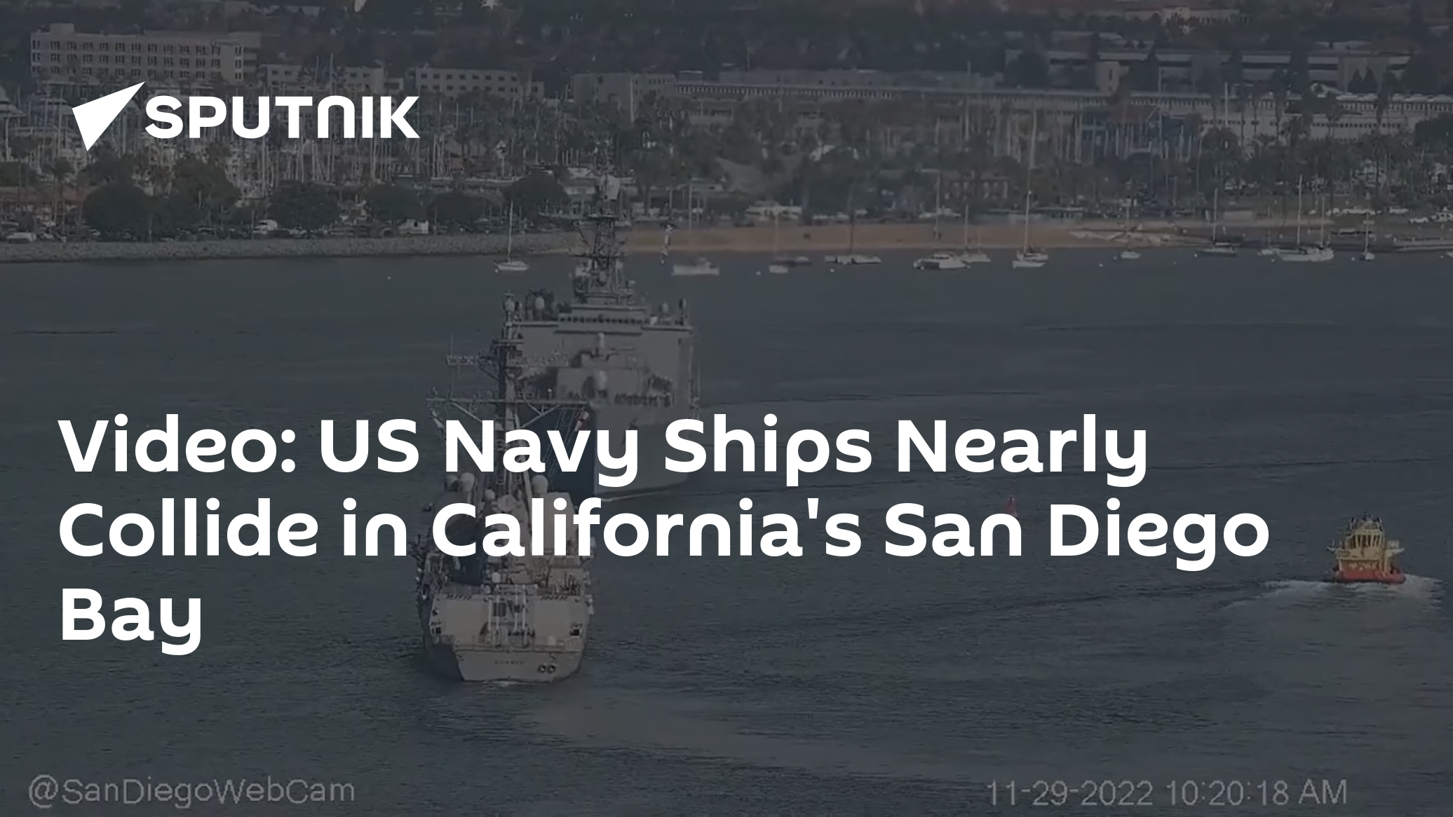Video: US Navy Ships Nearly Collide in California's San Diego Bay - 02. ...