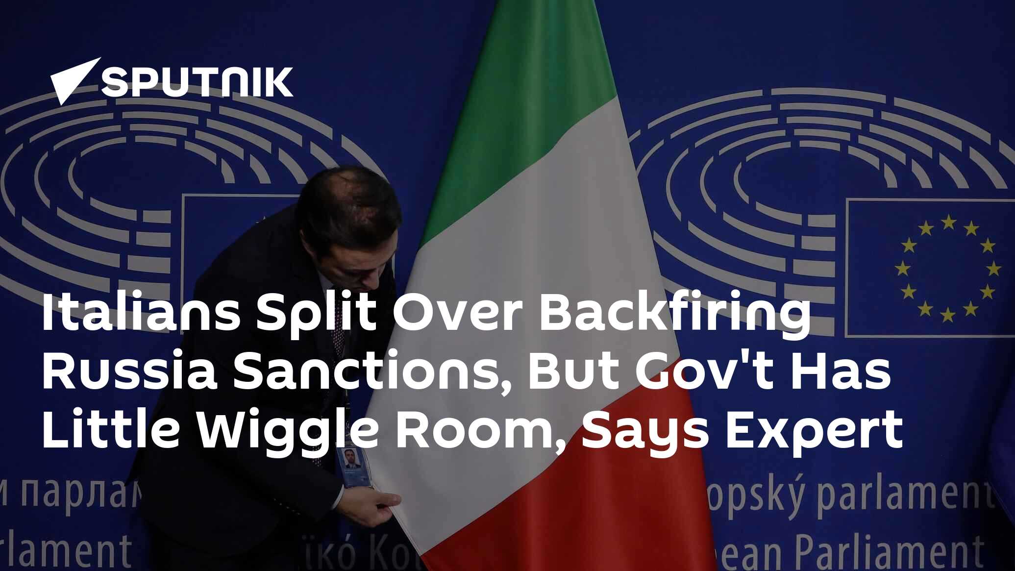 Italy's Public Split Over Backfiring Russia Sanctions, Expert Says