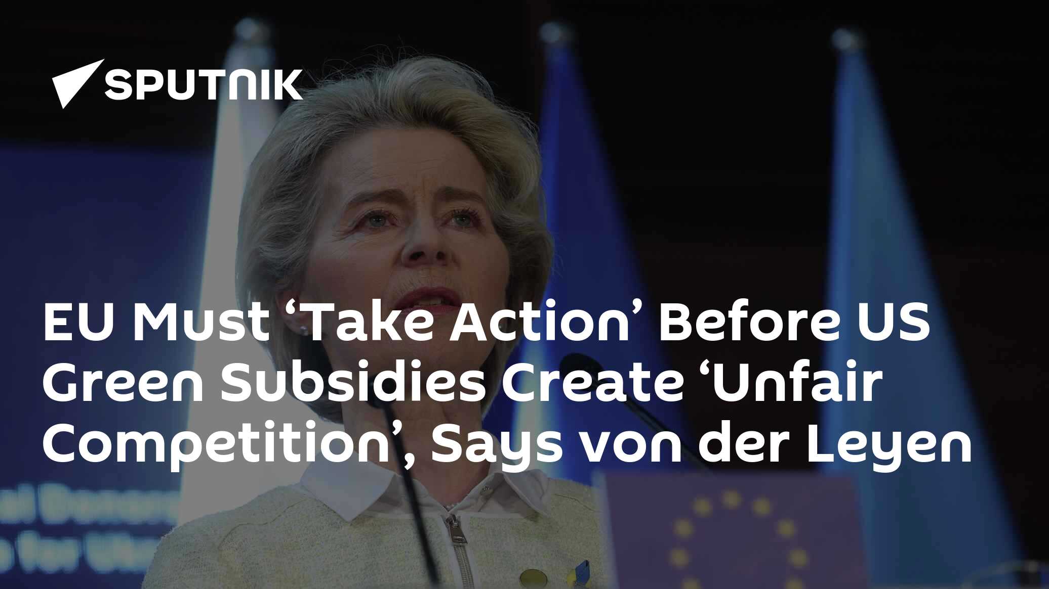 EU Must ‘Take Action’ Before US Green Subsidies Create ‘Unfair ...