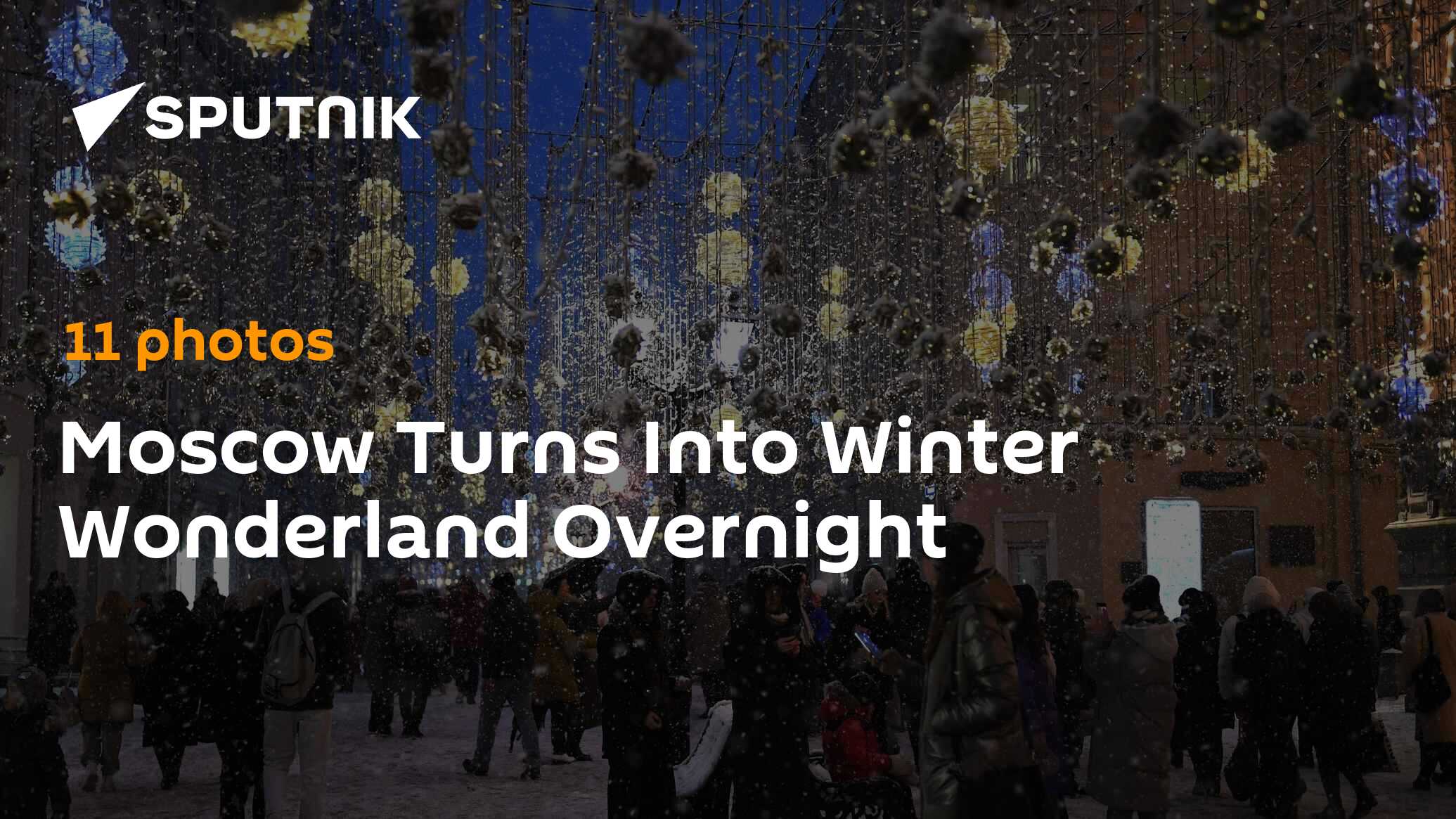 Moscow Turns Into Winter Wonderland Overnight - 11.12.2022, Sputnik ...