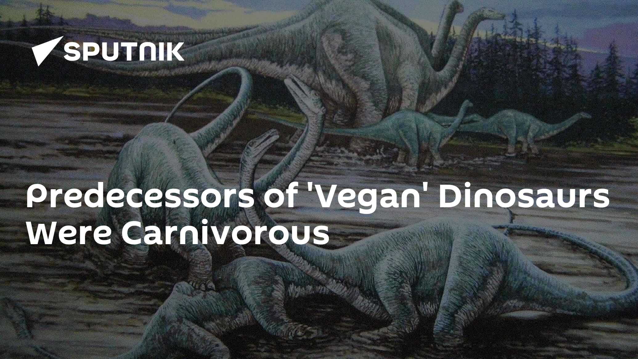 Predecessors of 'Vegan' Dinosaurs Were Carnivorous - 17.12.2022 ...