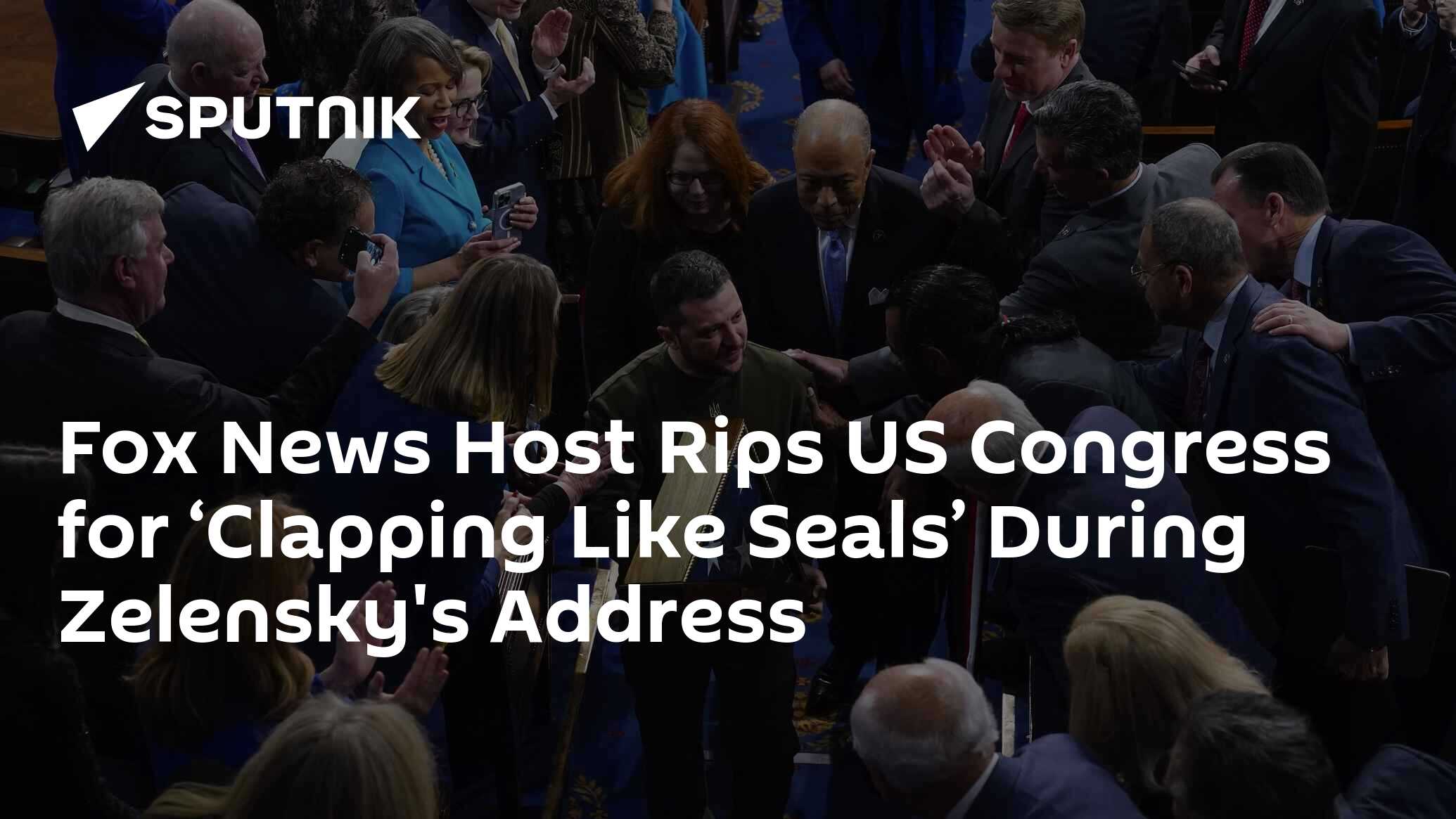 Fox News Host Rips US Congress for ‘Clapping Like Seals’ During ...