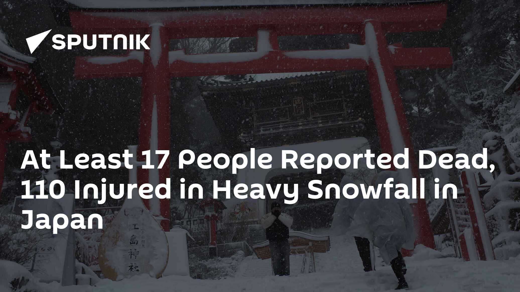 17 People Dead in Snowfall in Japan