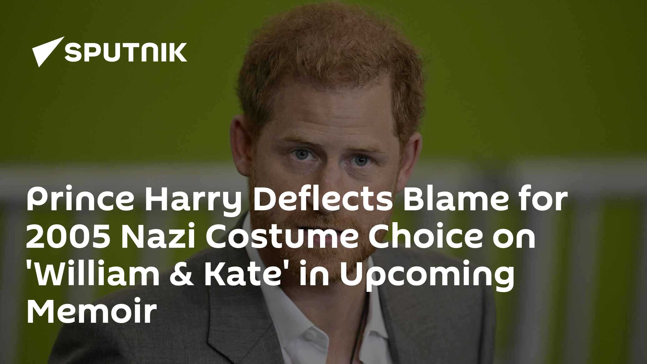 Prince Harry Deflects Blame for 2005 Nazi Costume on 'William & Kate'