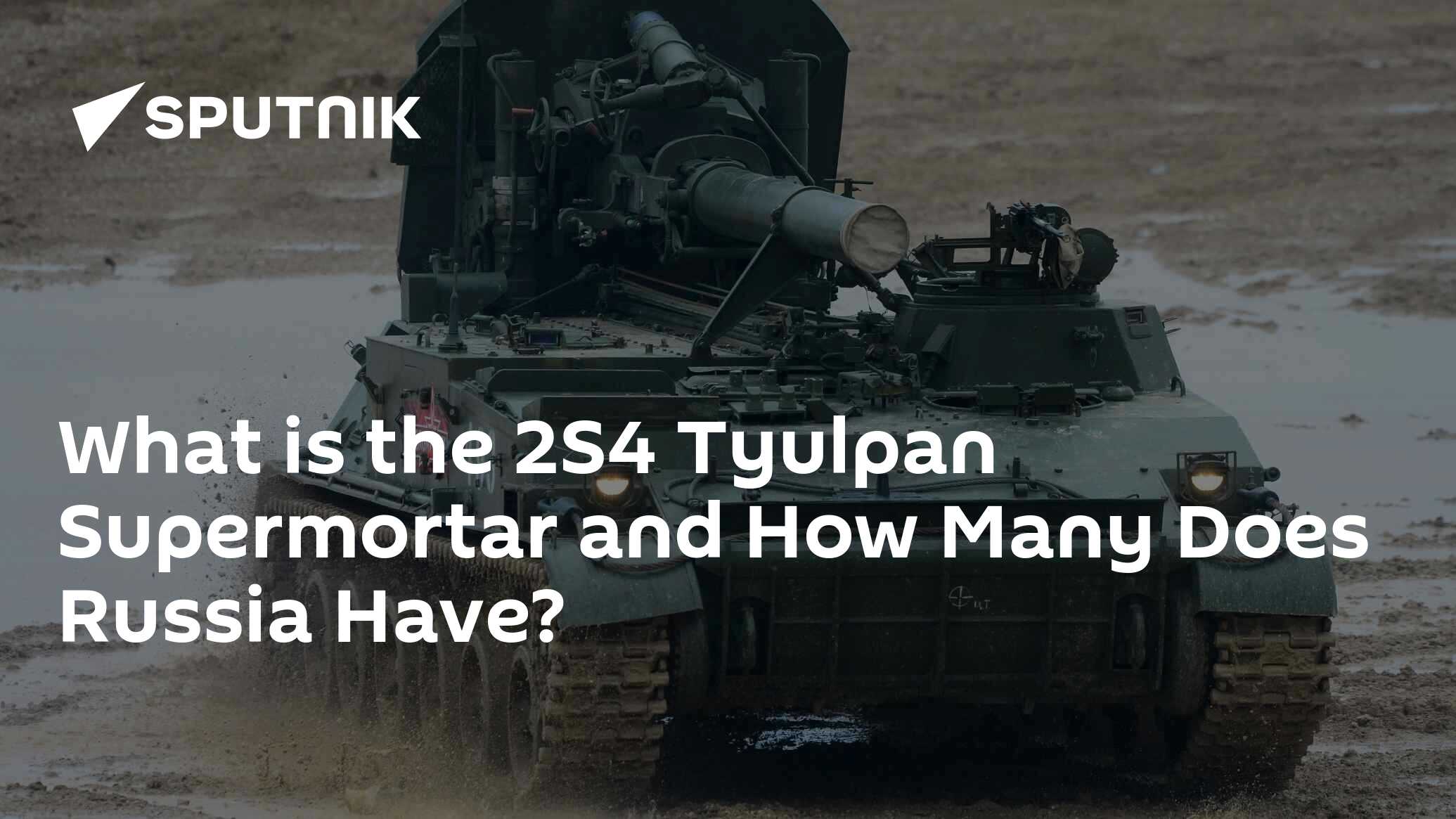 What is the 2S4 Tyulpan Supermortar and How Many Does Russia Have?
