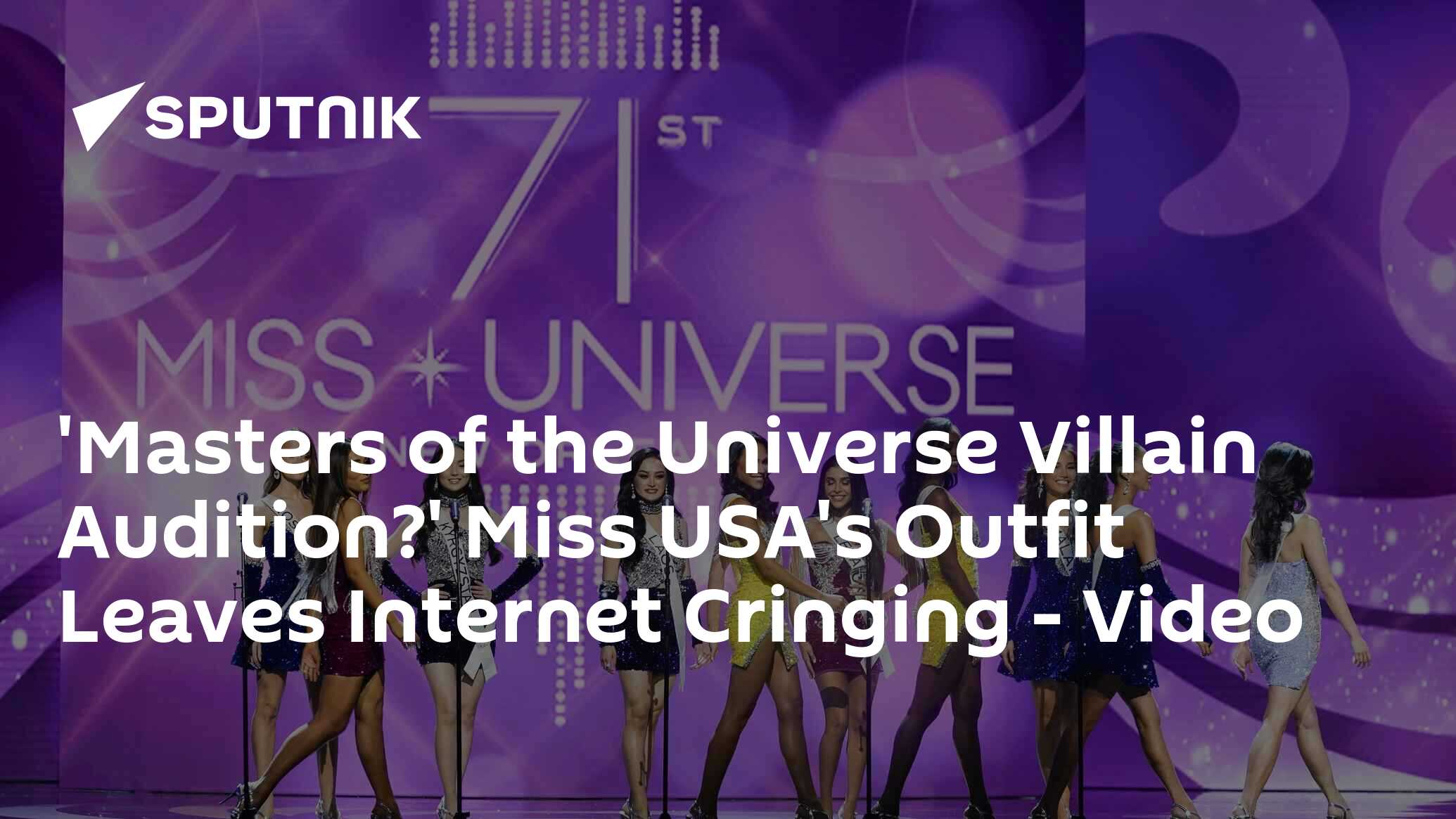 Miss USA's NASA-Inspired Outfit Leaves Internet Cringing
