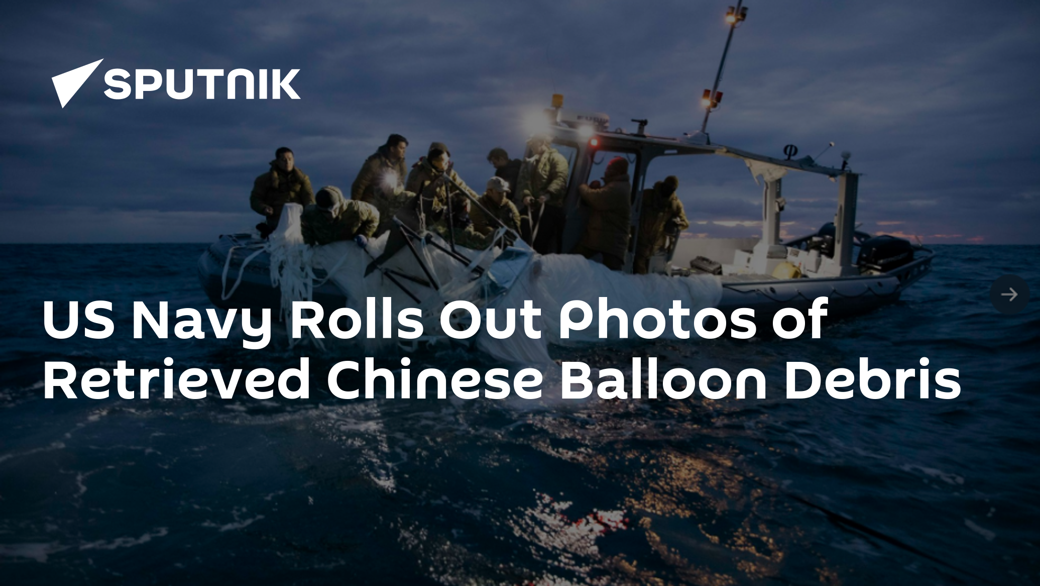US Navy Rolls Out Photos of Chinese Balloon Debris Recovered