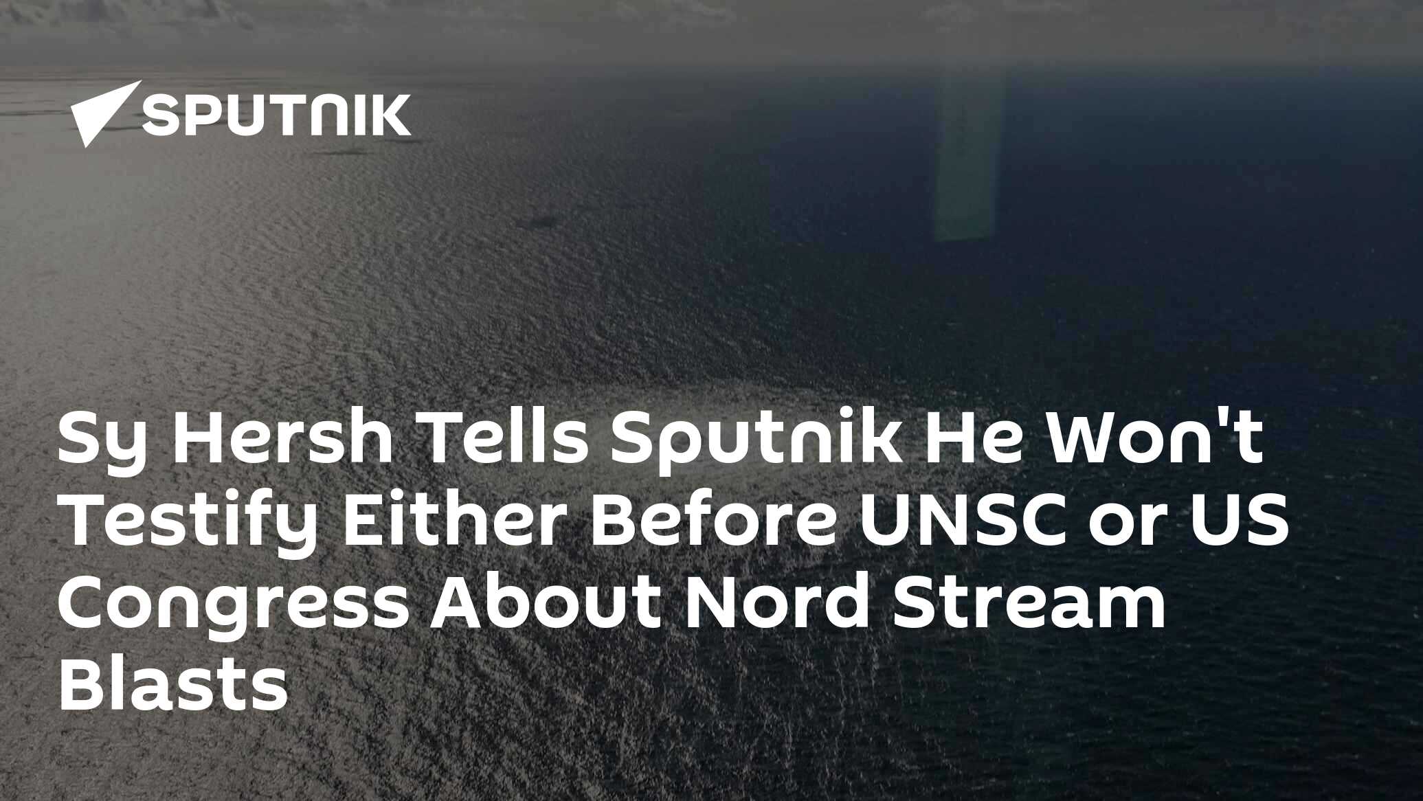 Seymour Hersh Says Will Testify Neither Before UNSC Nor US Congress ...