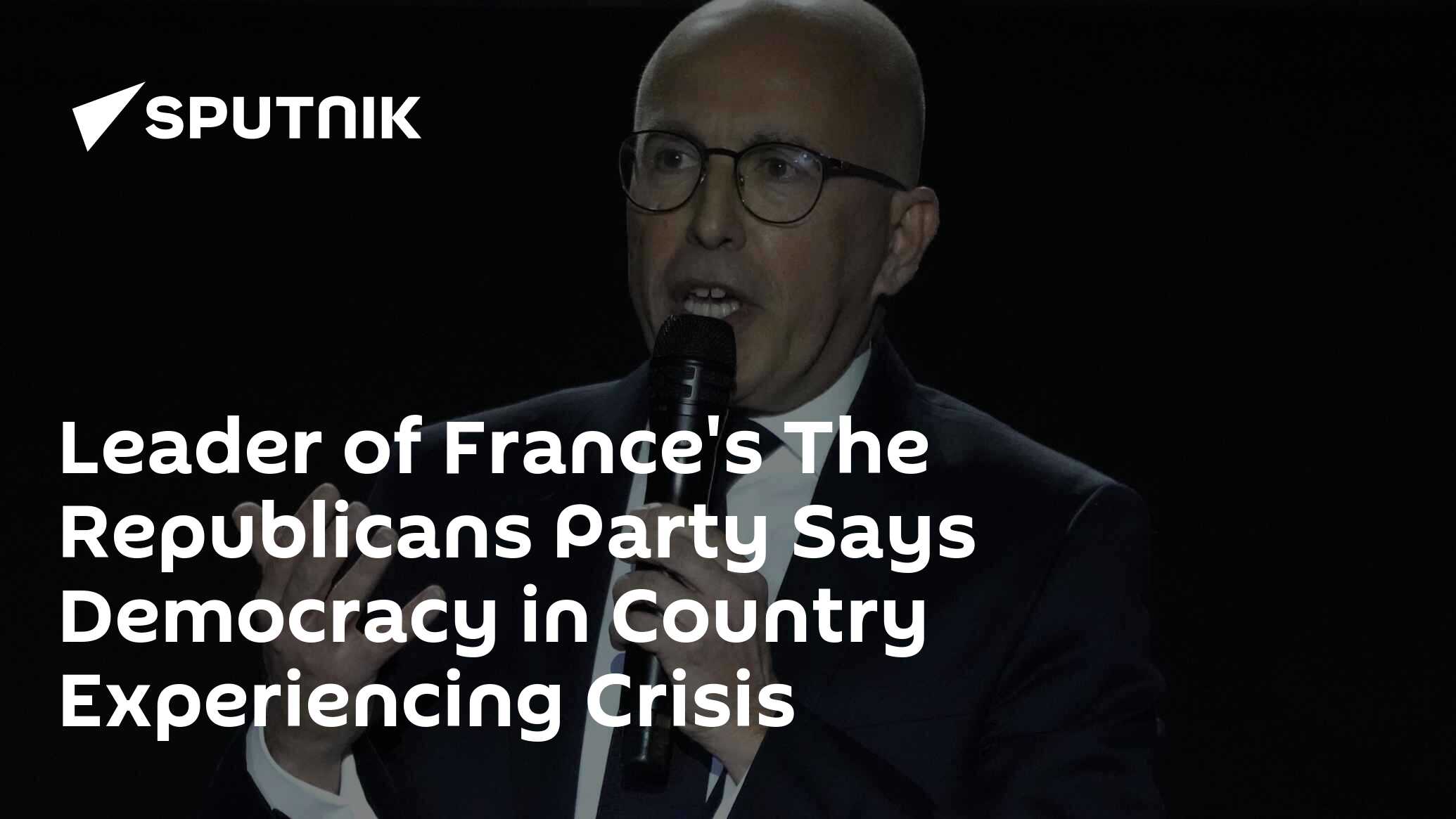Leader of France's The Republicans Party Says Democracy in Country ...