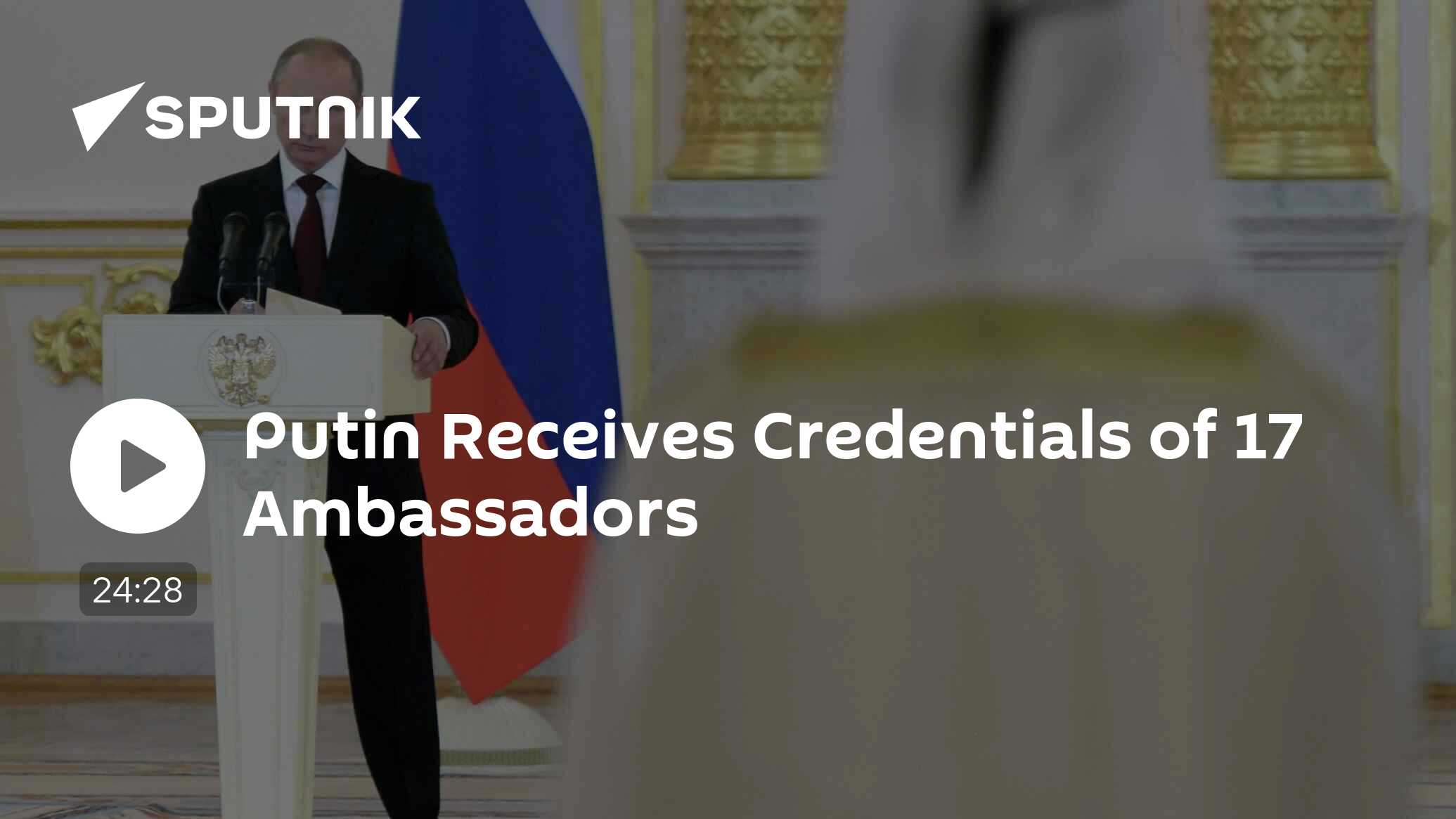 Putin Receives Credentials of 17 Ambassadors
