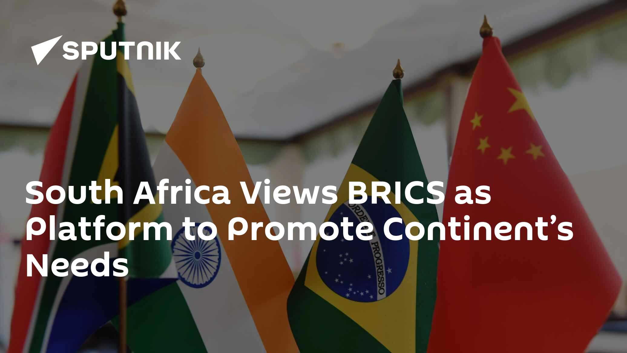 South Africa Views BRICS as Platform to Promote Continent’s Needs
