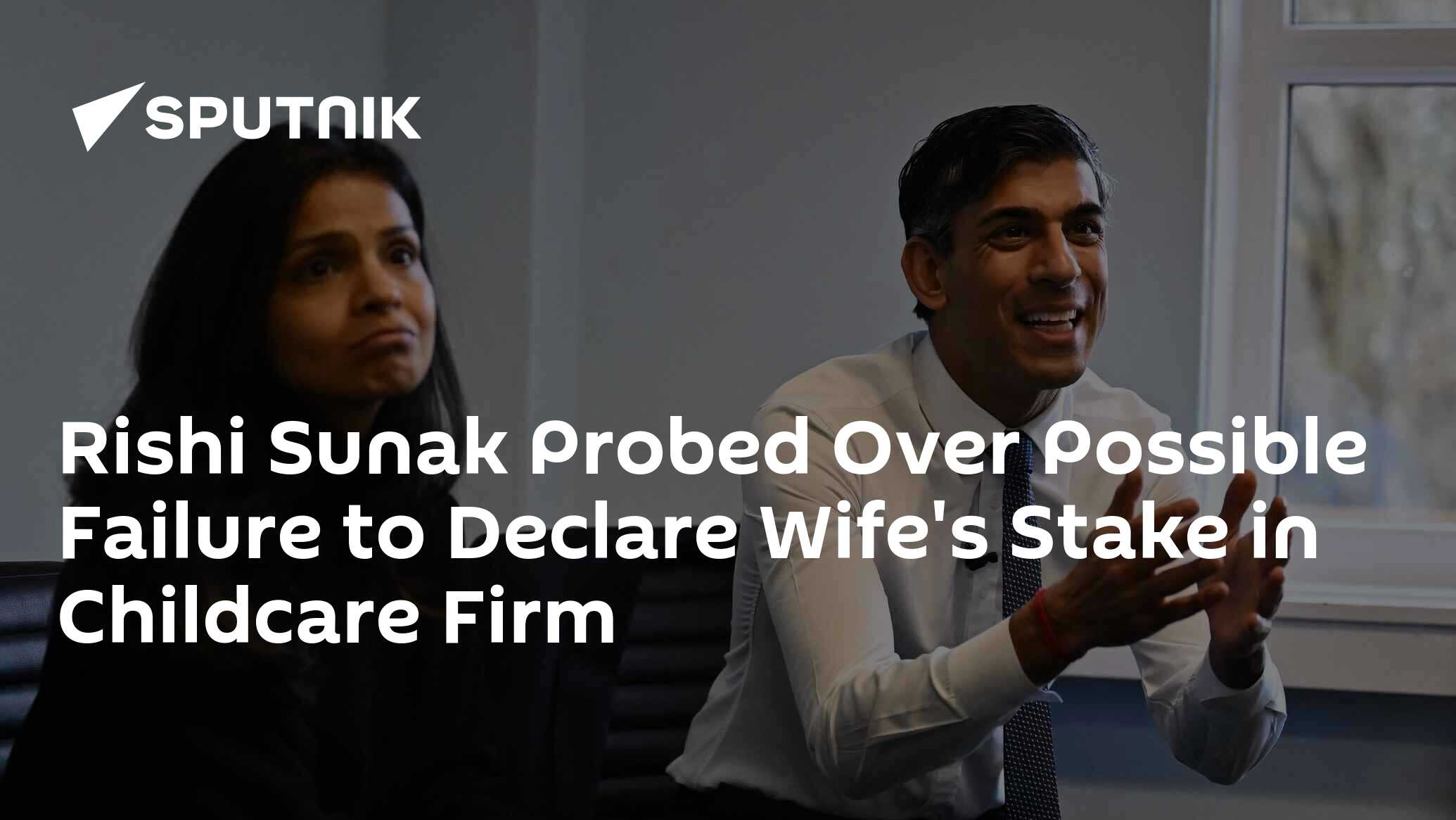 UK Parliament Probing Rishi Sunak Over 'Failure to Declare Interest'