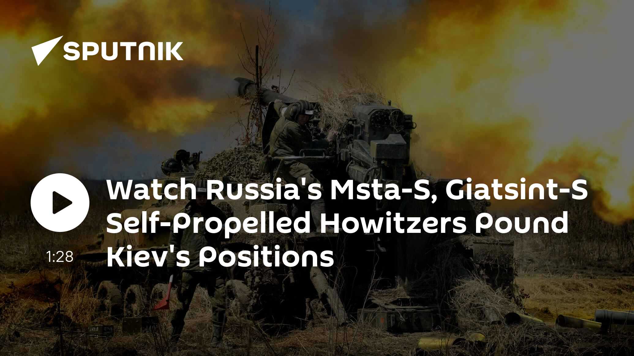 Watch Russian Msta-S and Giatsint-S SPHs Barrage Enemy Targets During ...