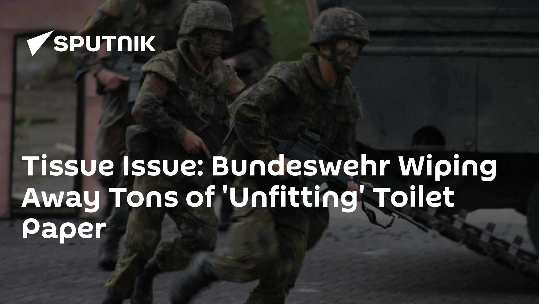 Tissue Issue: Bundeswehr Wiping Away Tons of 'Unfitting' Toilet Paper