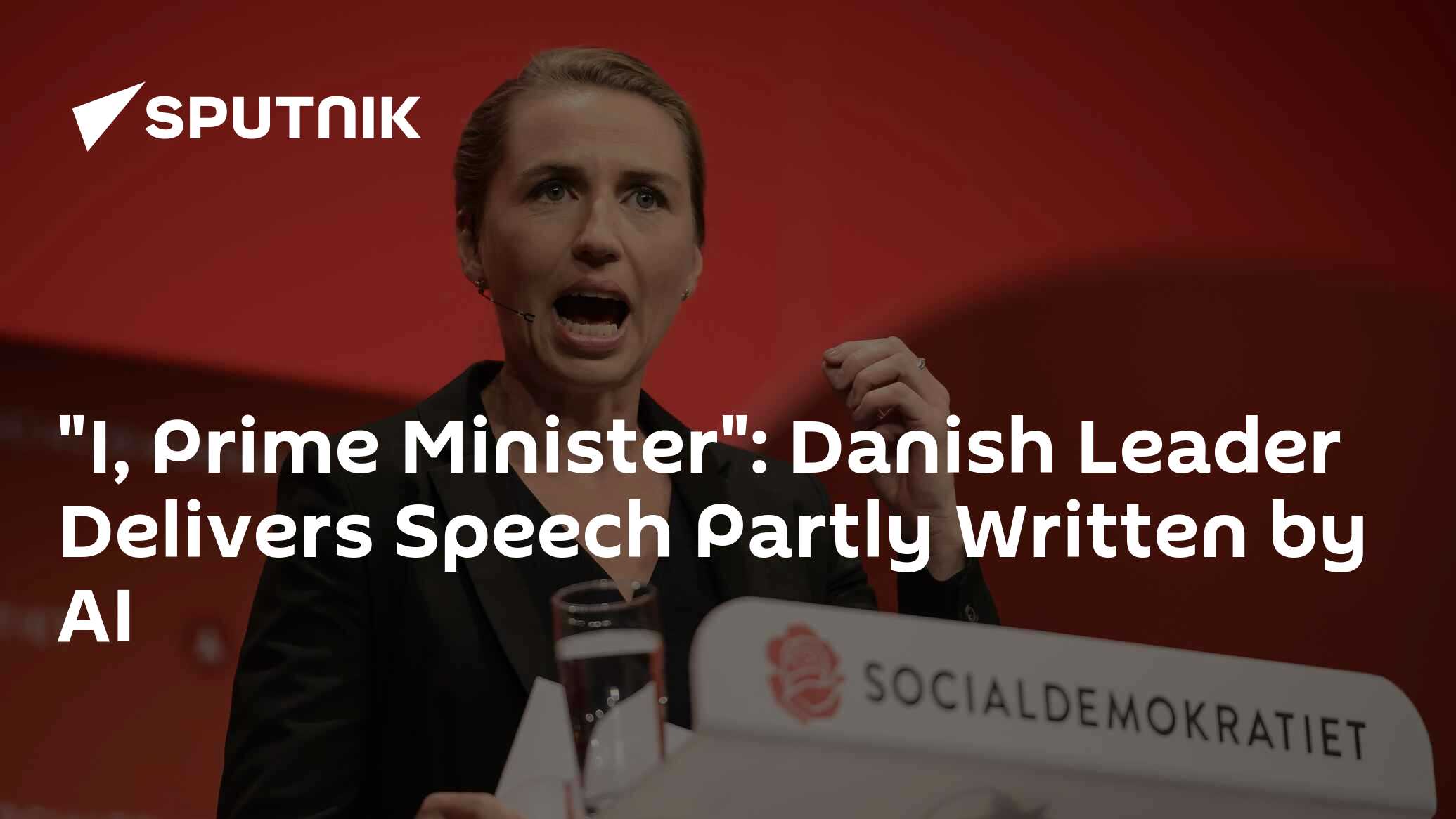 "I, Prime Minister": Danish Leader Delivers Speech Part-Written by AI