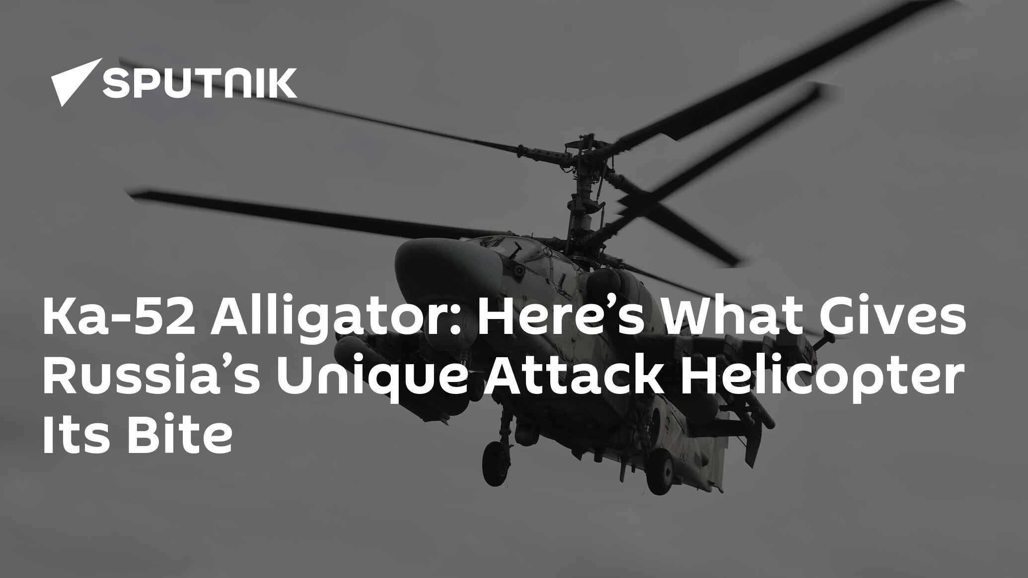 Ka-52 Alligator: Russia’s Workhorse Attack Helicopter