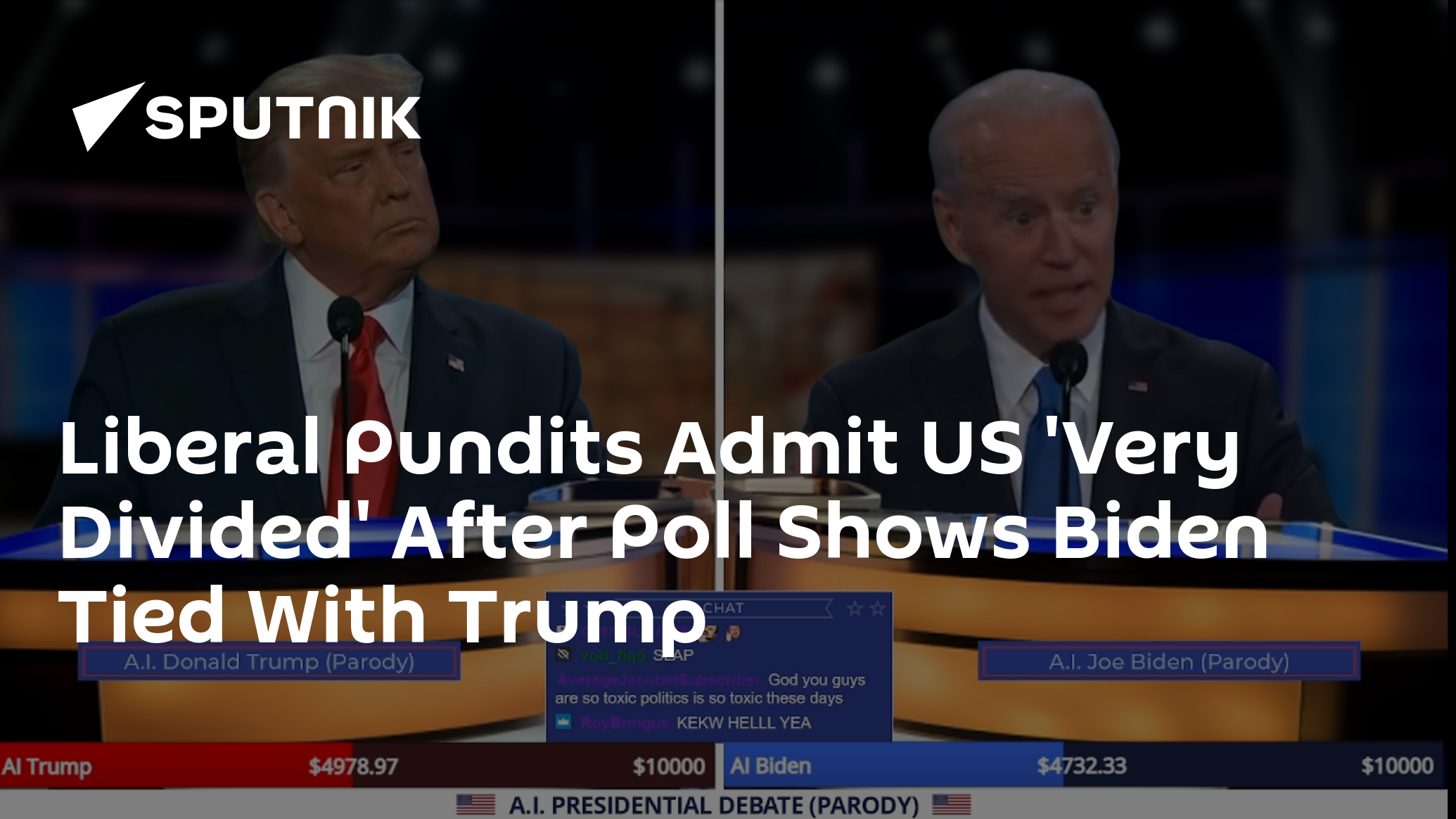 Liberal Pundits Admit US 'Very Divided' After Poll Shows Biden Tied ...
